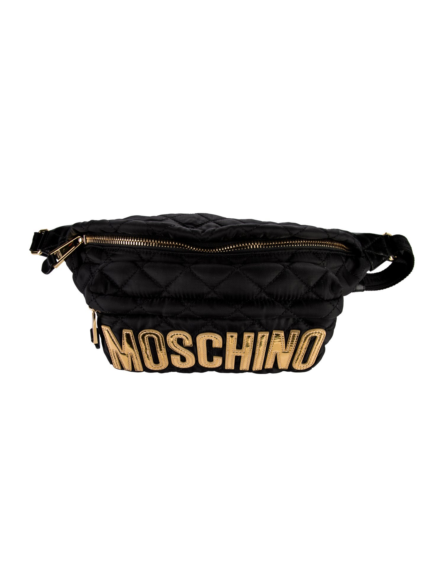 Moschino leather Trim Nylon Waist Bag - Black Waist Bags, Handbags ...