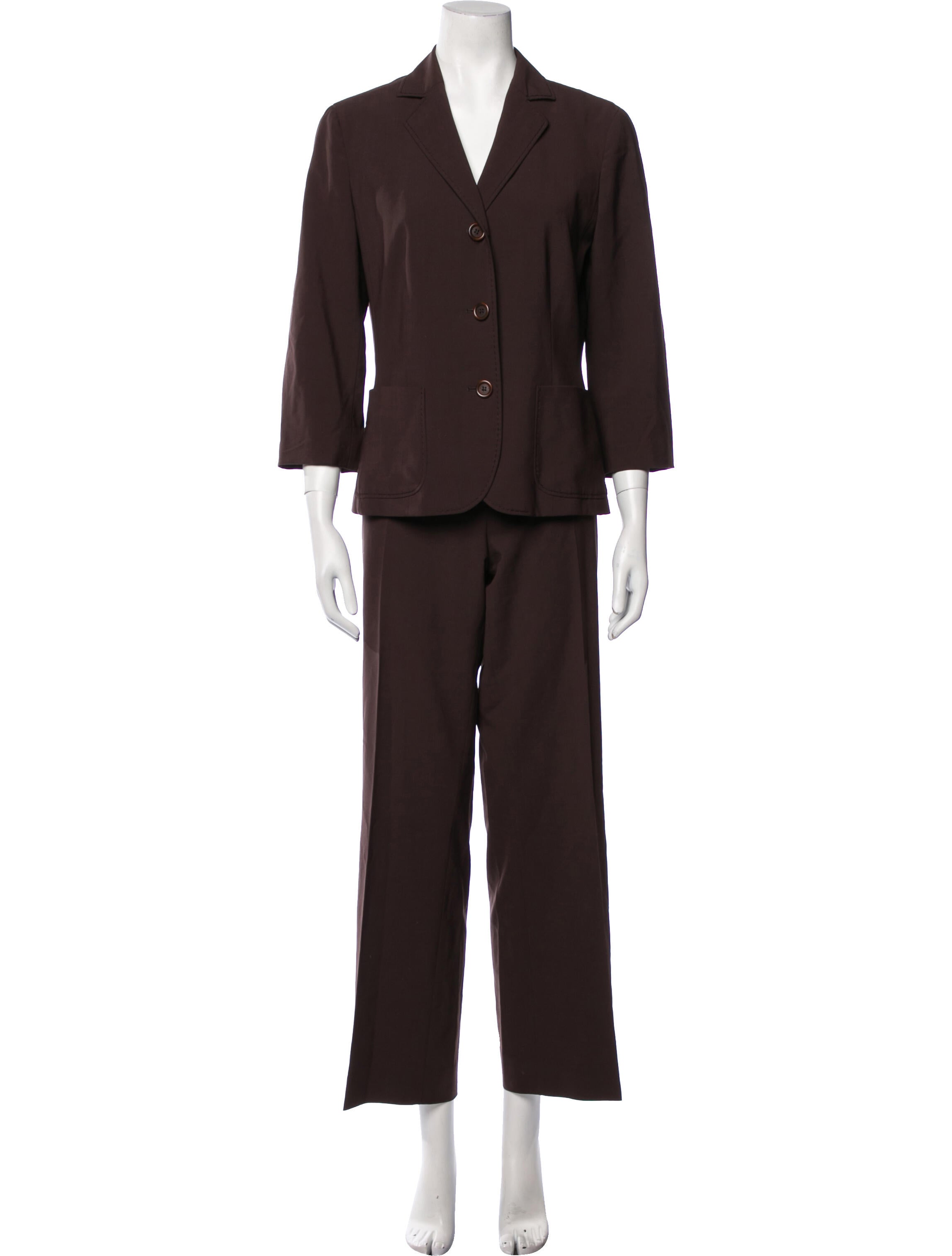 Moschino Pantsuit - 11" Rise, Brown Suits and Sets, Clothing - MOS81572 ...