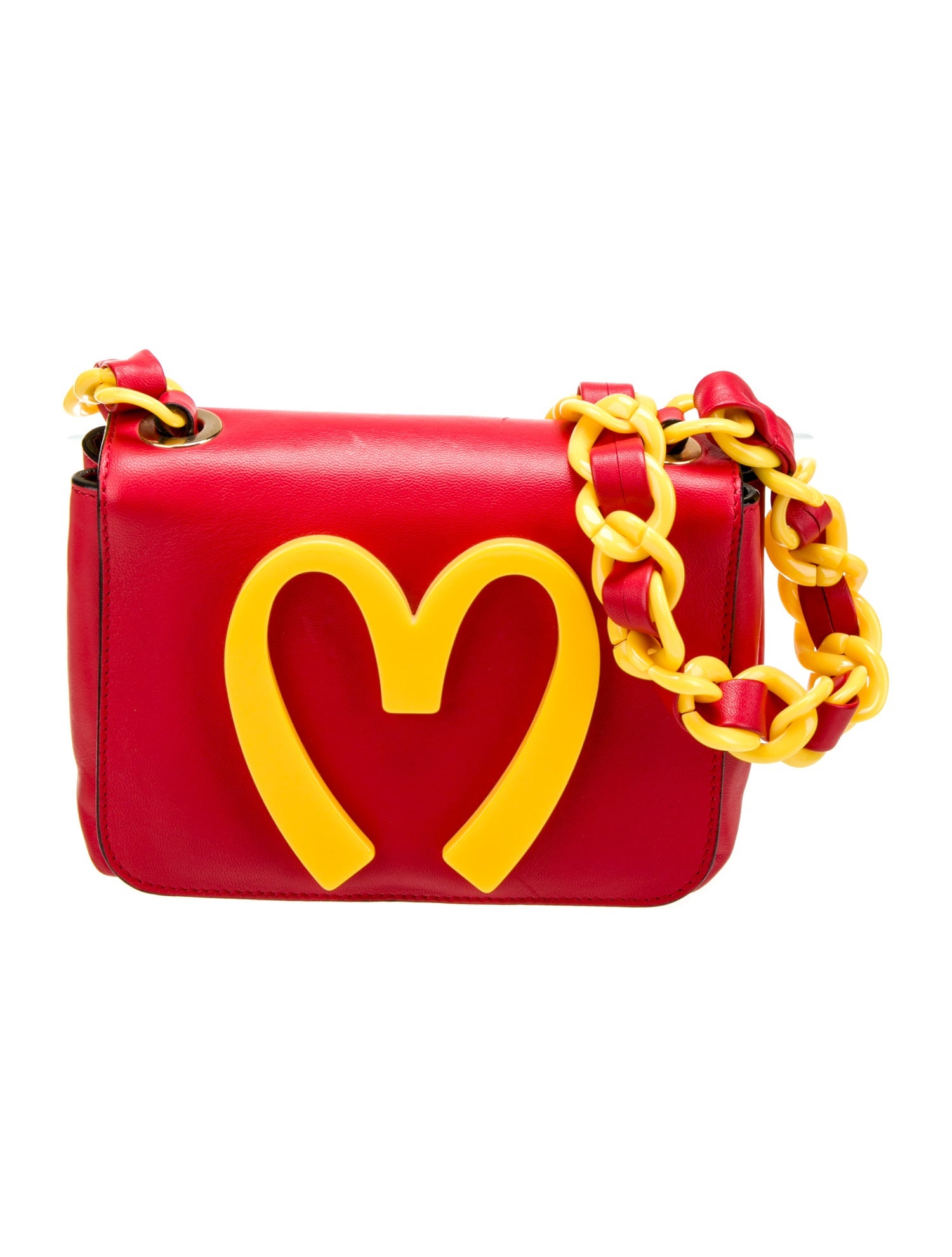 Moschino Leather Mc Donald's - Red Crossbody Bags, Handbags - MOS84911 ...