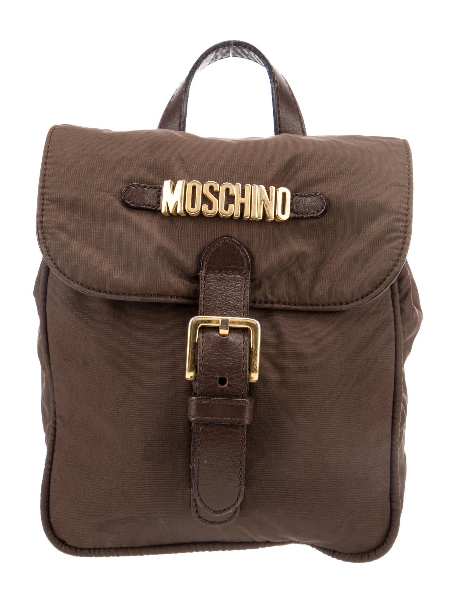Moschino Nylon Backpack - Brown Backpacks, Handbags - MOS85127 | The ...