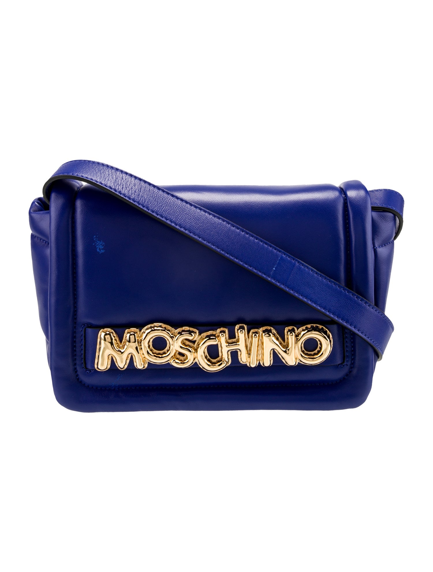 Moschino Leather Crossbody Bag - Blue Crossbody Bags, Handbags ...