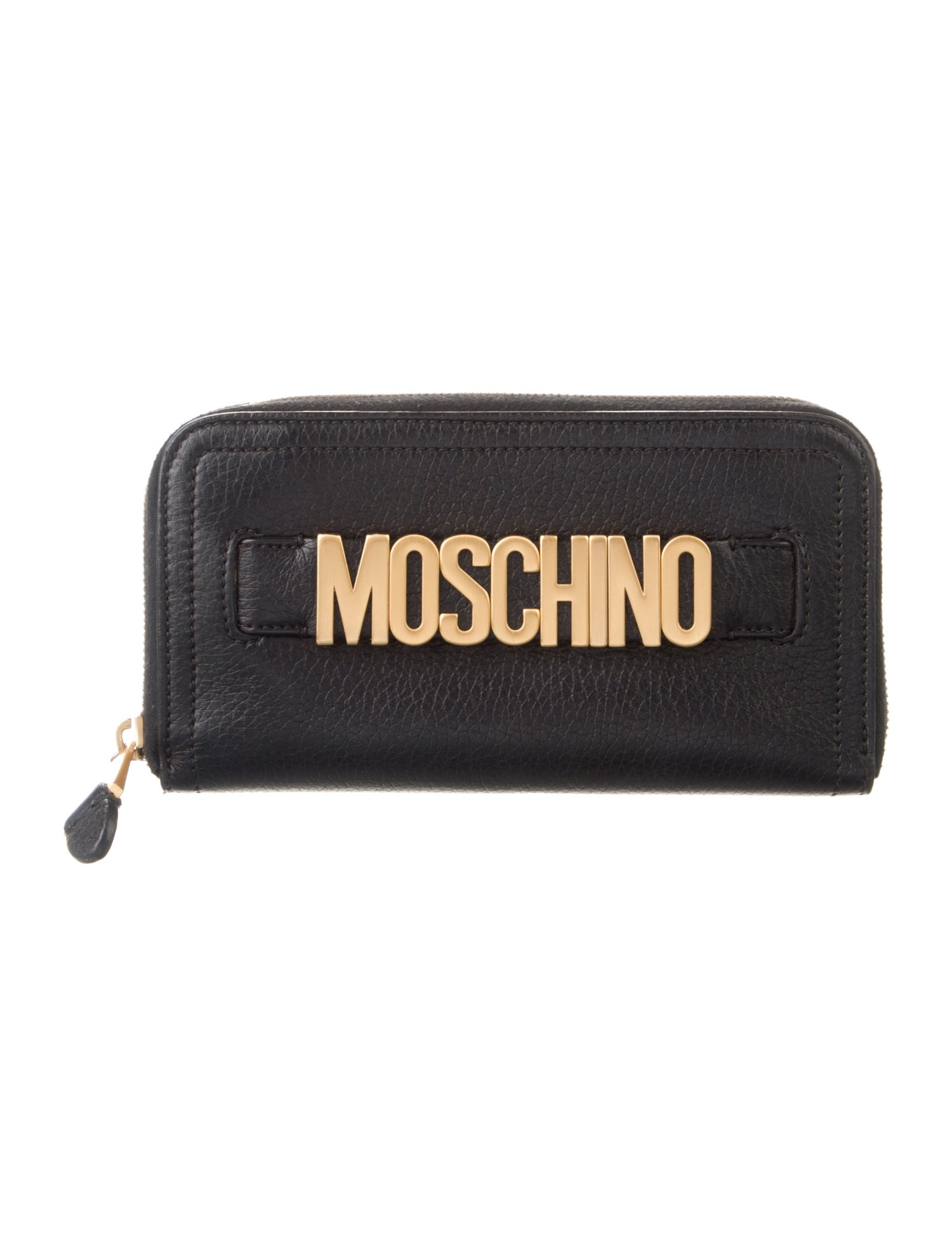 Moschino Leather Graphic Print Continental Wallet - Black Wallets ...