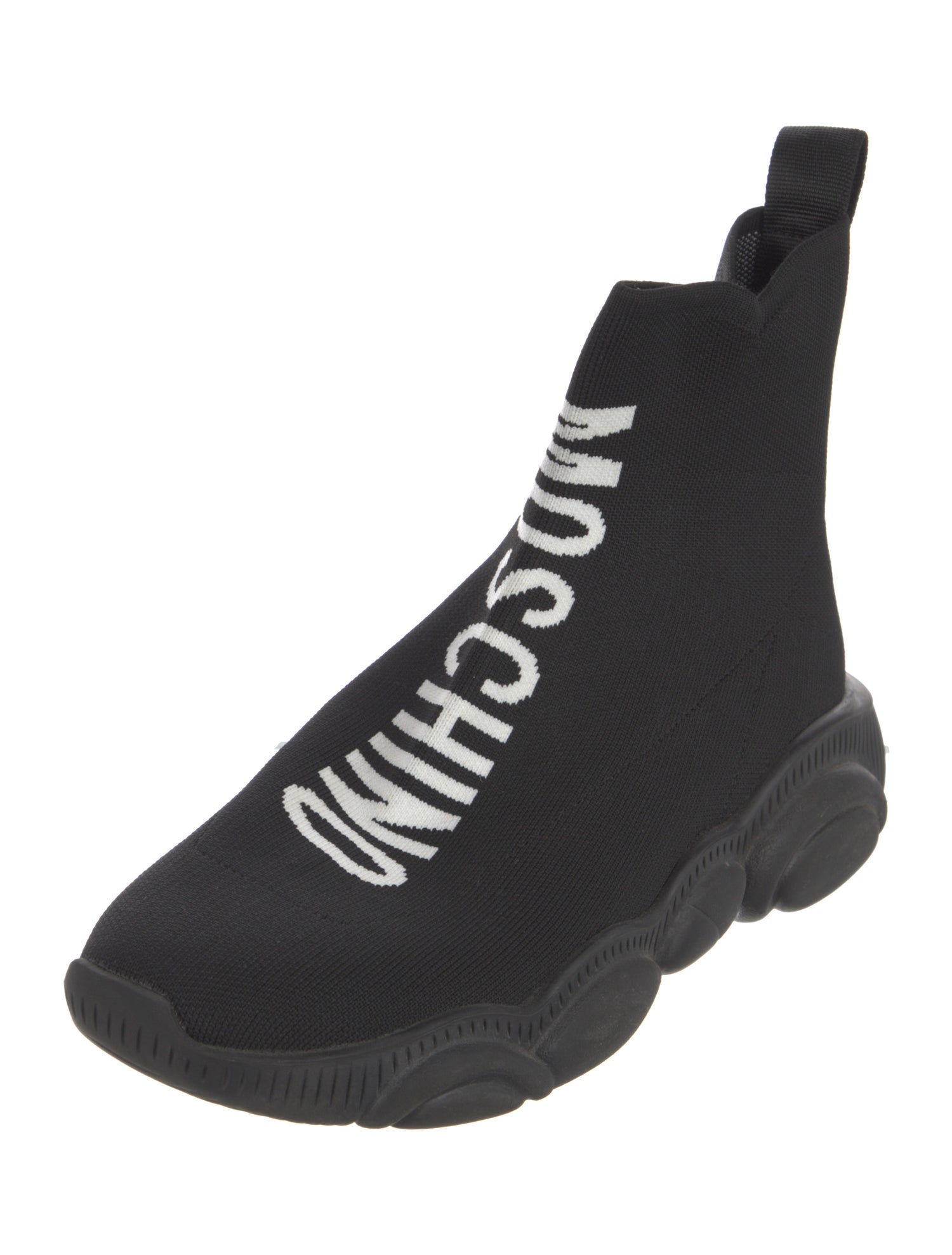 Moschino Sock Sneakers - Black Sneakers, Shoes - MOS88626 | The RealReal