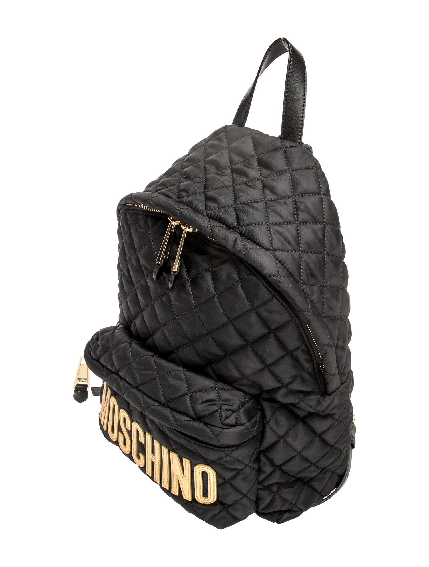 Moschino Quilted Backpack - Black Backpacks, Handbags - MOS89525 | The ...