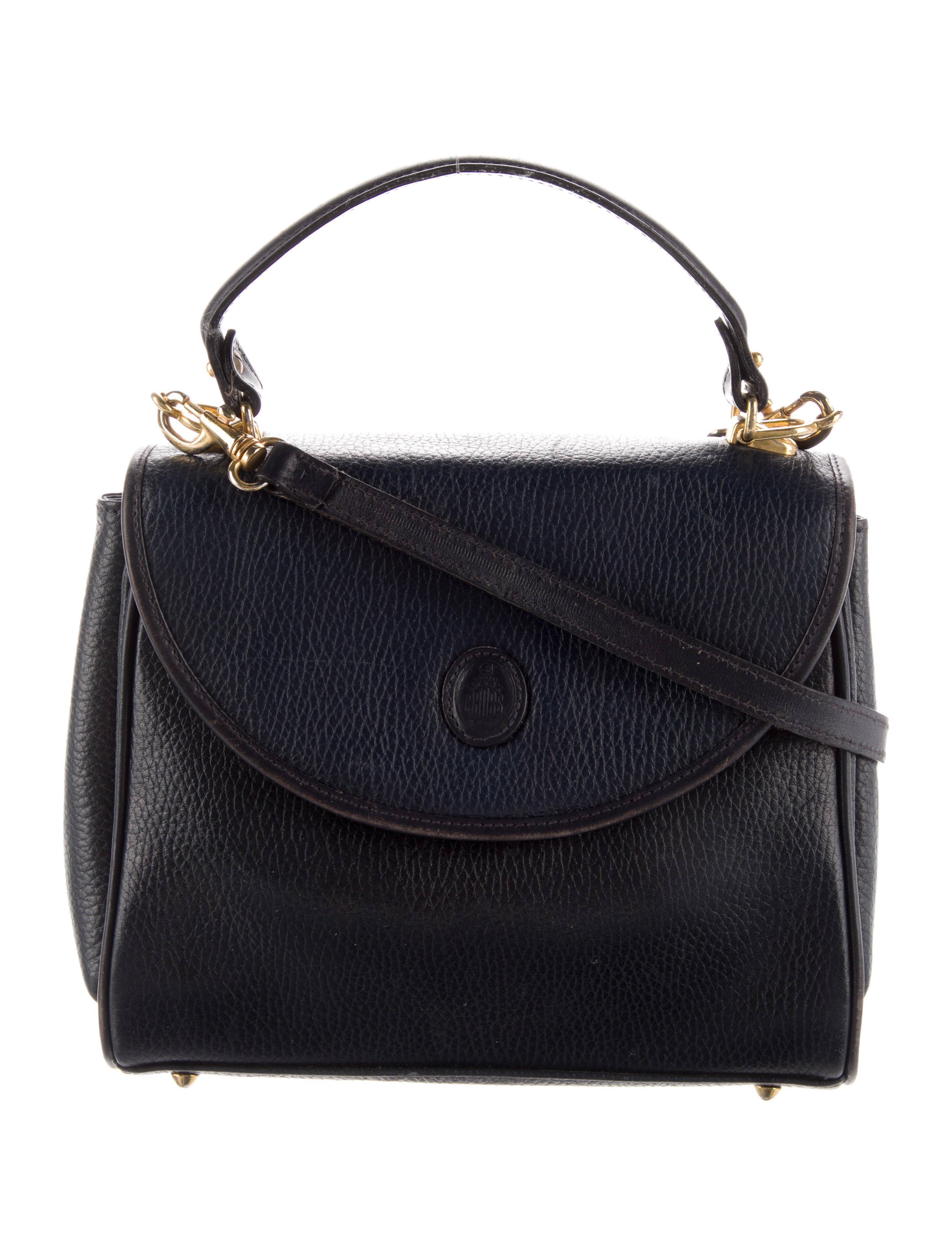 Mark Cross Vintage Large Grace Box Bag - Blue Handle Bags, Handbags ...