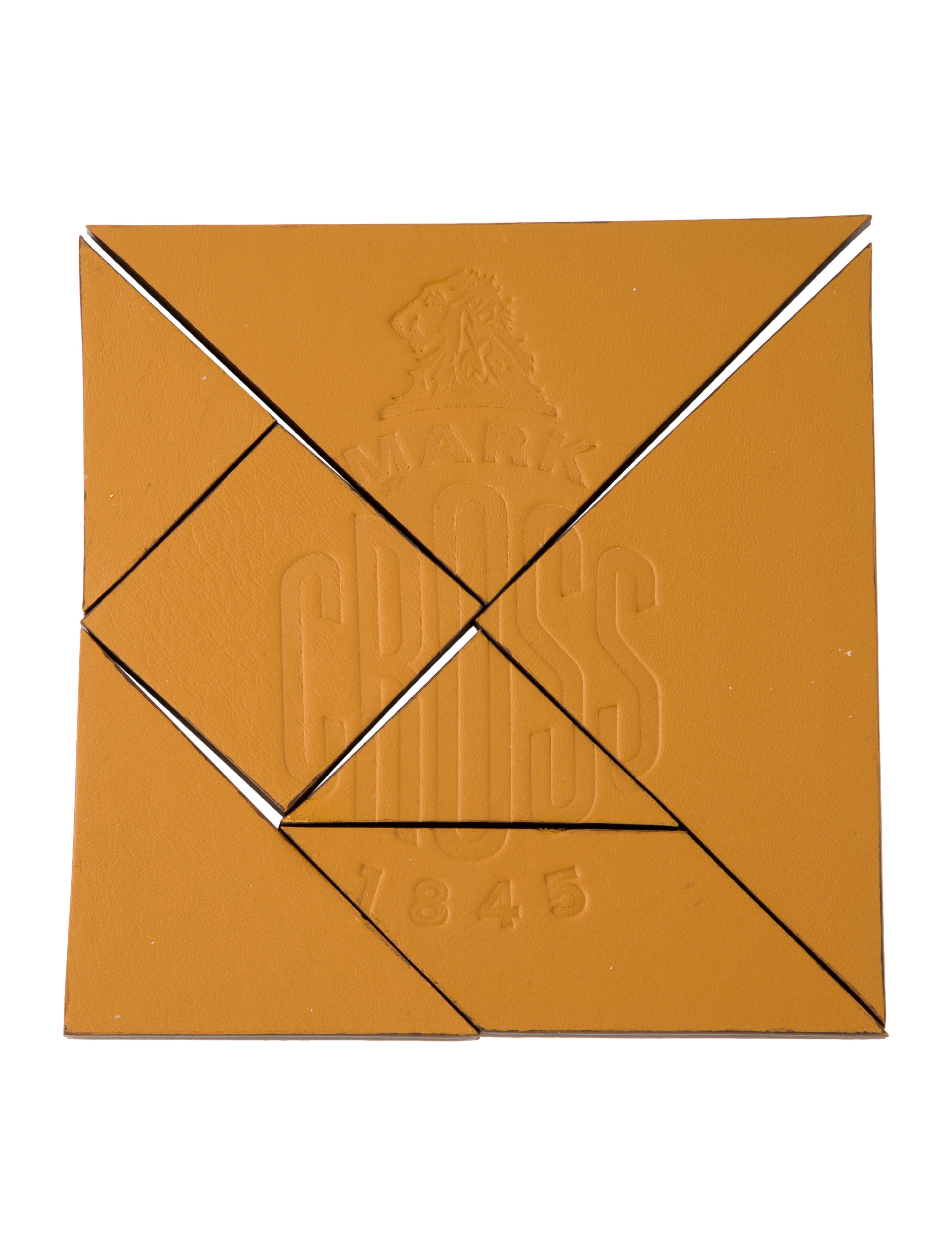 Mark Cross Leather Tangram - Decorative Accents, Decor & Accessories ...