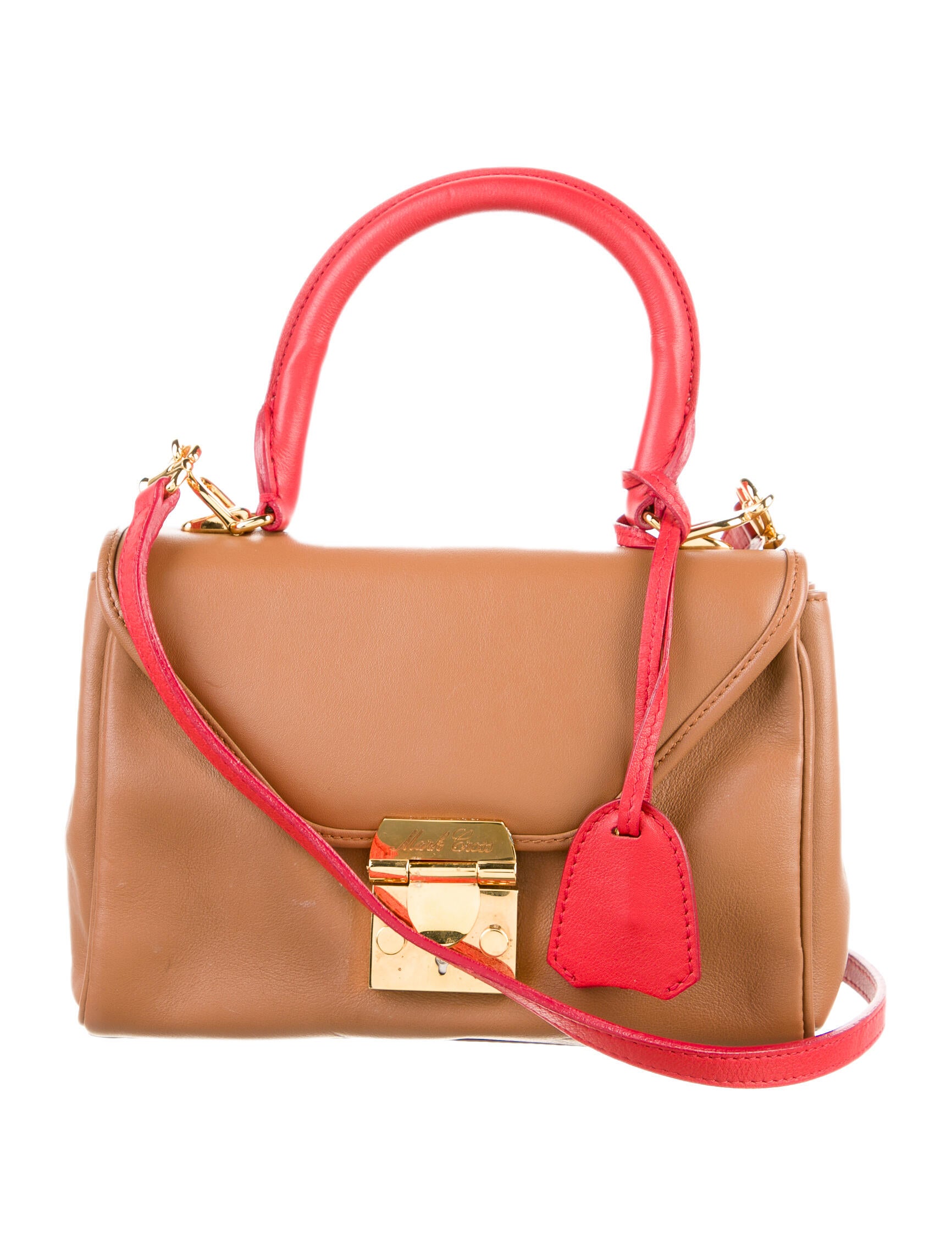 Mark Cross Small Grace Box Bag - Brown Handle Bags, Handbags - MRK20243 ...