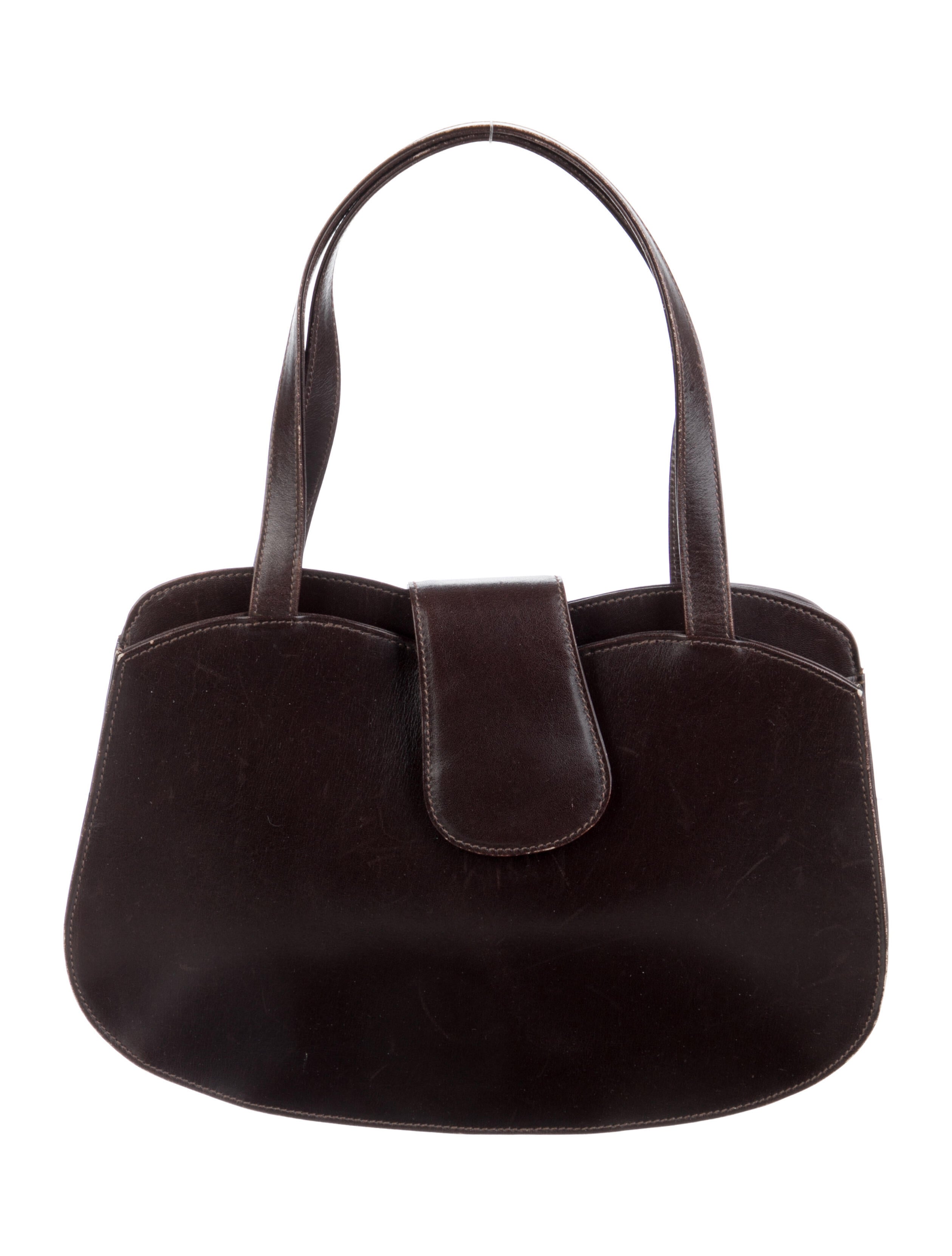 Mark Cross Small Grace Box Bag - Brown Handle Bags, Handbags - MRK20243 ...