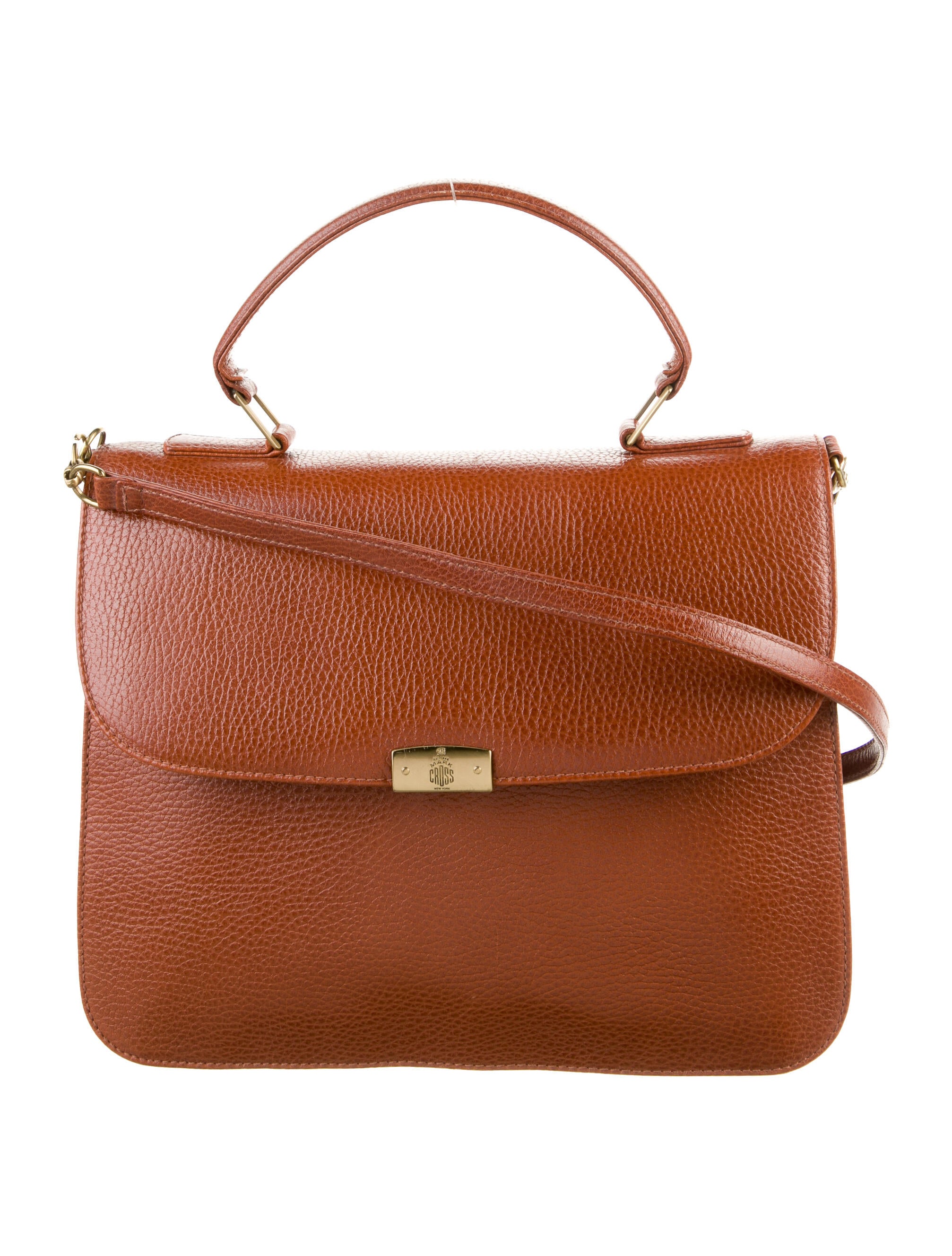 Mark Cross Small Grace Box Bag - Brown Handle Bags, Handbags - MRK20243 ...