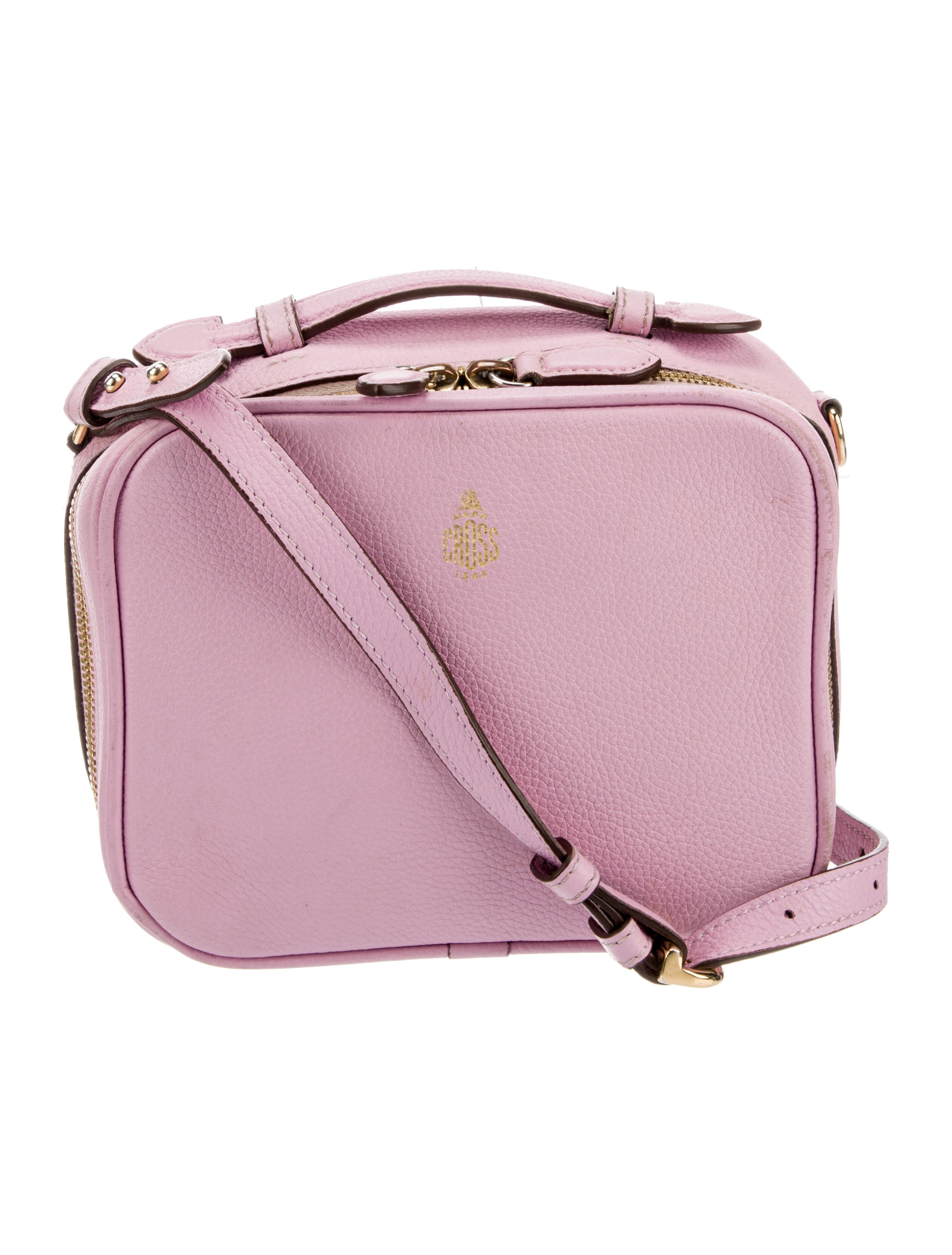 Mark Cross Leather Crossbody Bag - Pink Crossbody Bags, Handbags ...