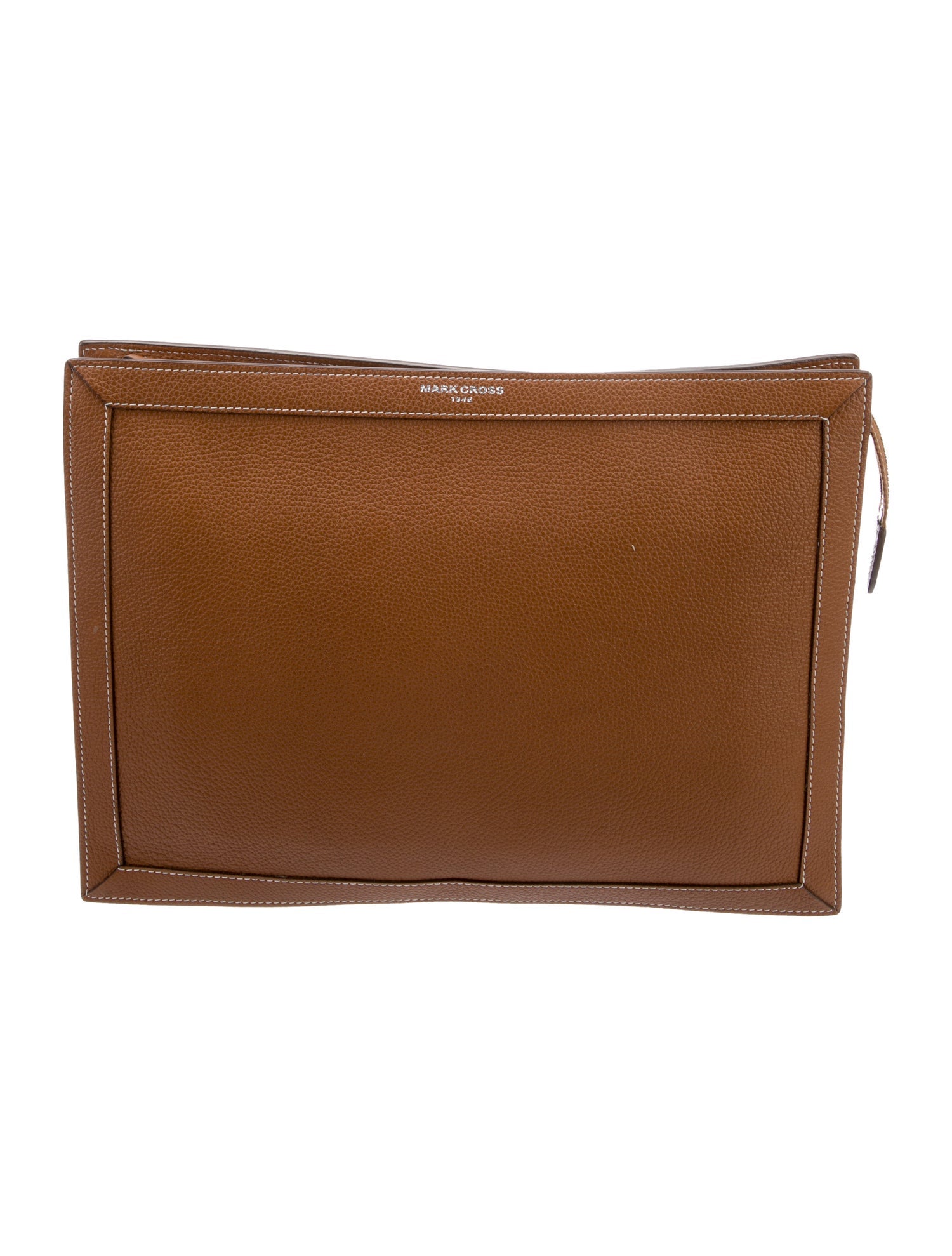 Mark Cross Leather Pouch - Brown Portfolios & Pouches, Bags - MRK26660 ...