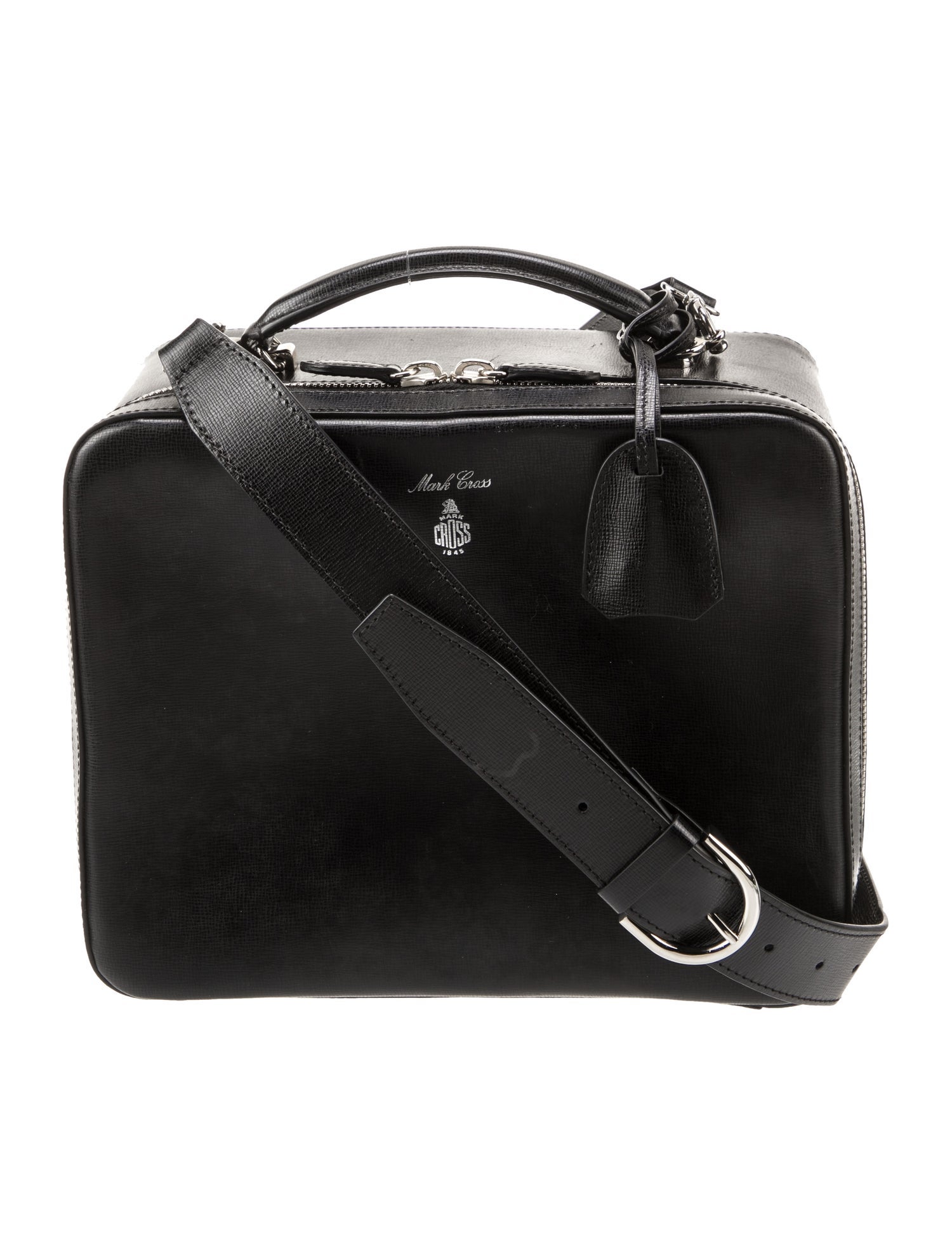 Mark Cross Leather Briefcase - Black Crossbody Bags, Handbags ...