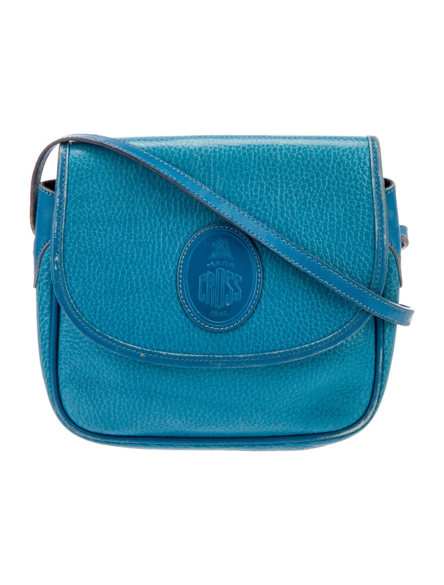 Mark Cross Leather Crossbody Bag - Blue Crossbody Bags, Handbags ...