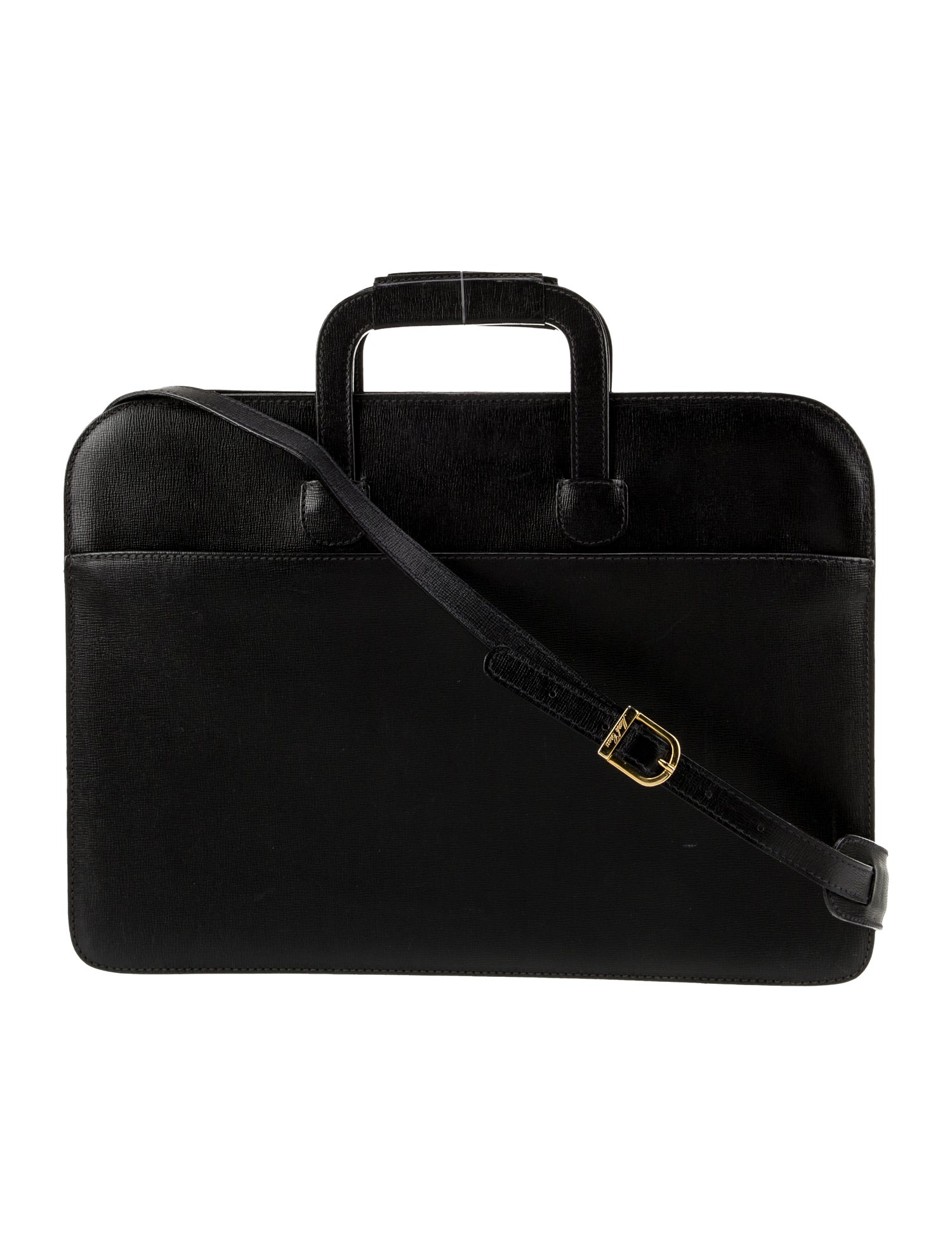 Mark Cross Saffiano Leather Briefcase - Black Briefcases, Bags ...