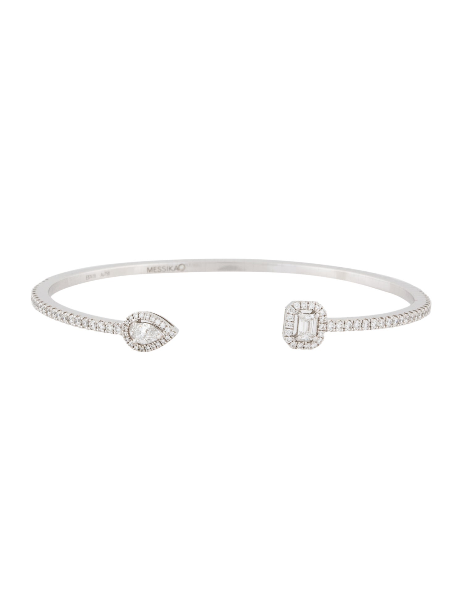 Messika 18K Diamond My Twin Toi & Moi Cuff - Rhodium-Plated 18K White ...