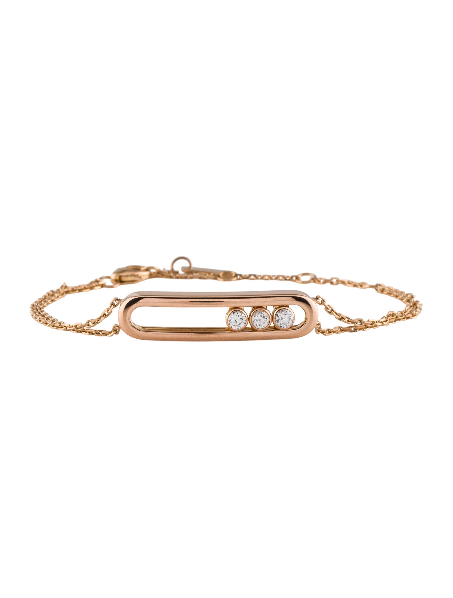 Messika 18K Diamond Move Classique Bracelet - 18K Rose Gold Charm, Bracelets - MSK20584 | The ...