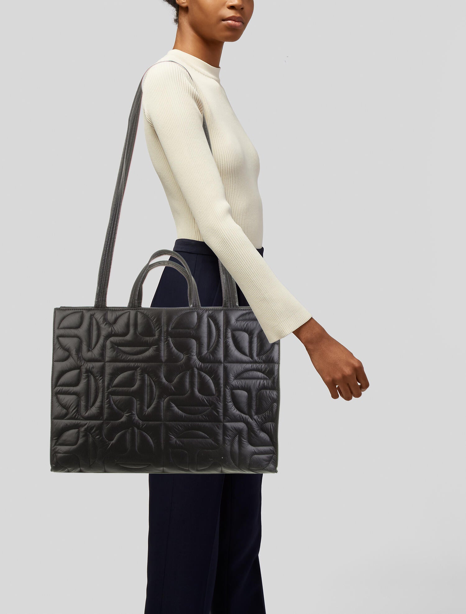 Moose Knuckles x Telfar Large Puffer Shopping Bag - Black Totes ...