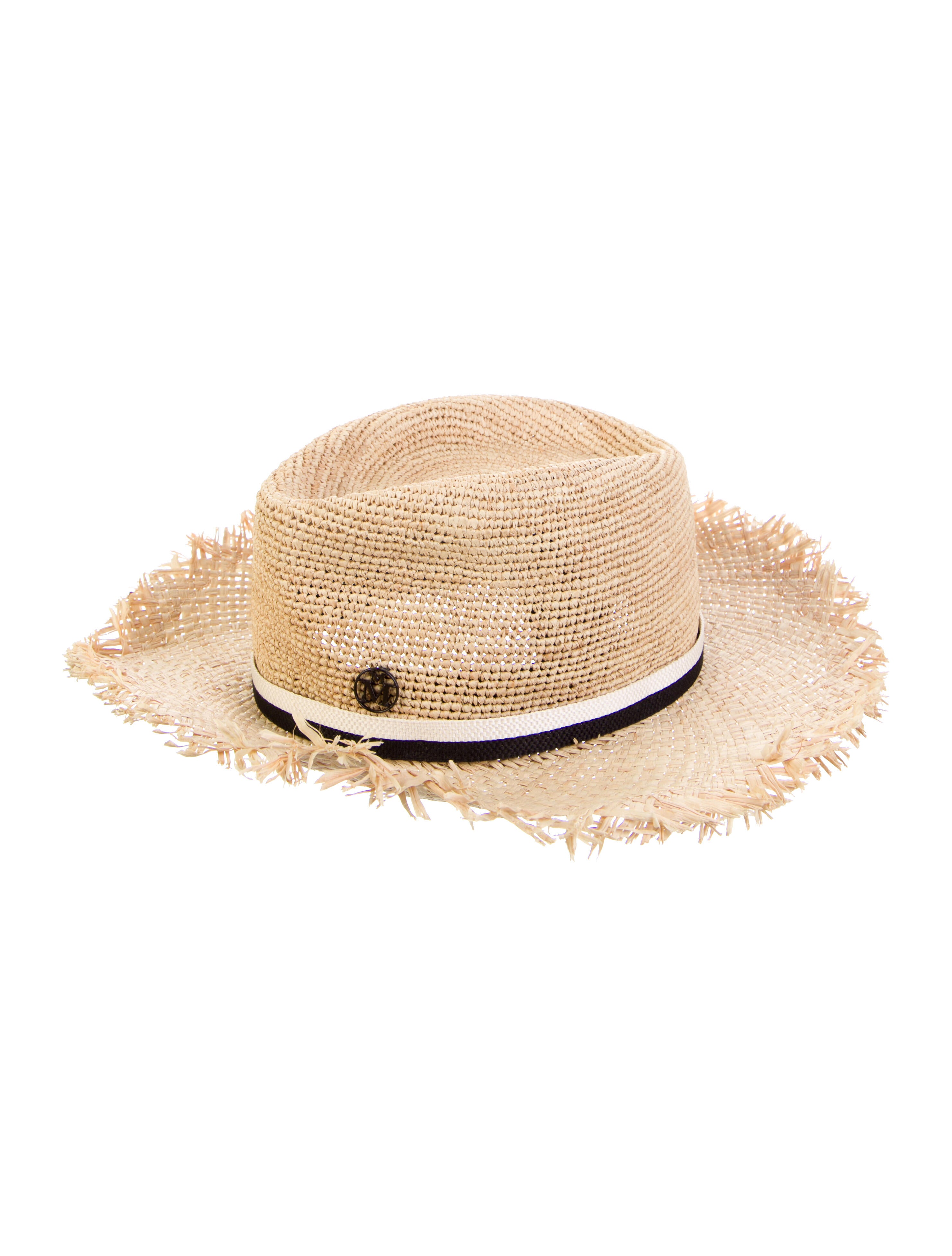 Maison Michel Raffia Sun Hat - Neutrals Hats, Accessories - MSM23174 ...