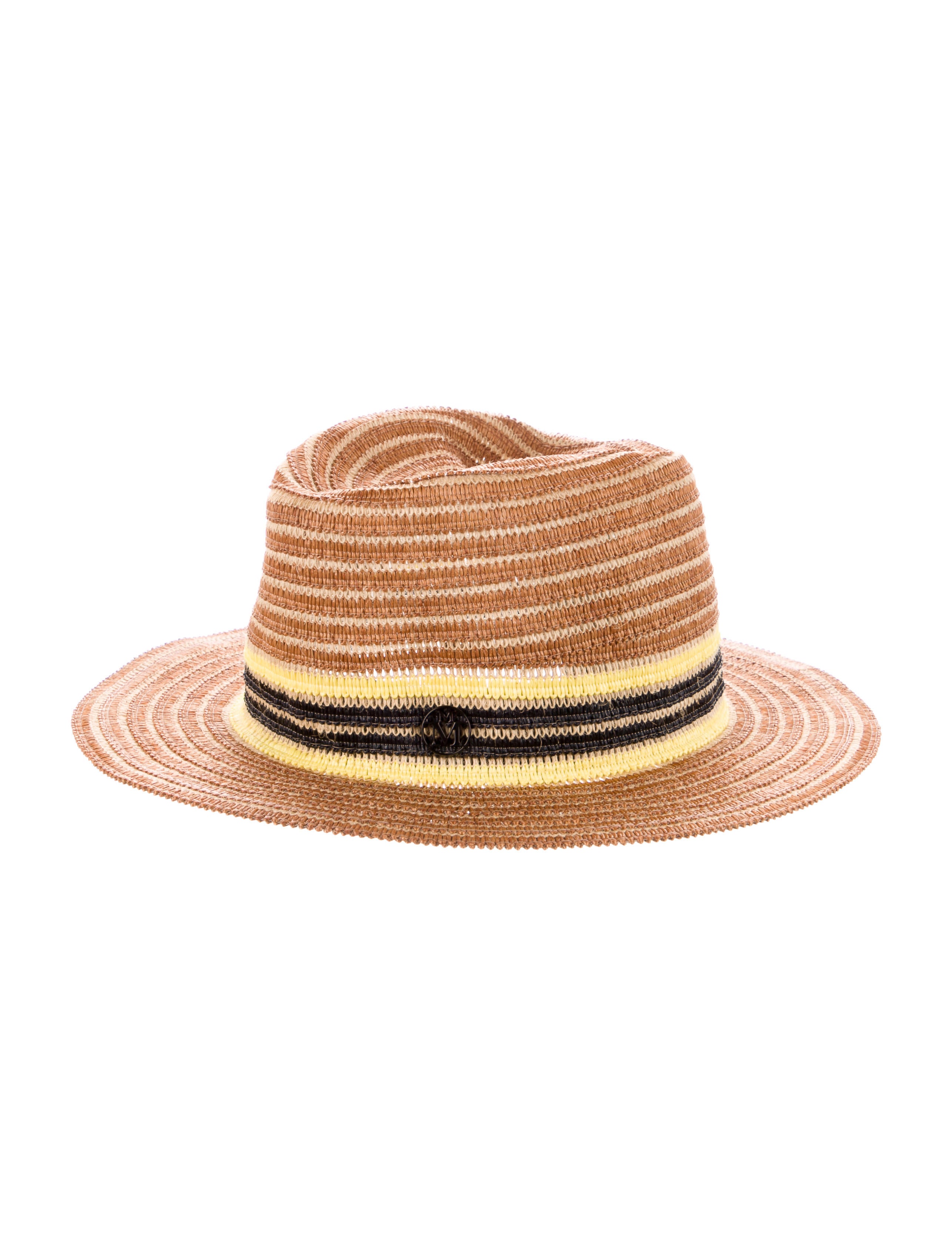 Maison Michel Woven Raffia Sun Hat - Brown Hats, Accessories - MSM23274 ...
