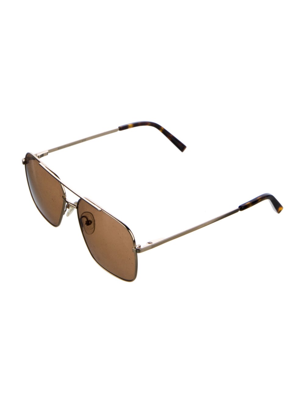 Moscot Aviator Sunglasses Gold Tone Metal Graphic Pri… - Gem