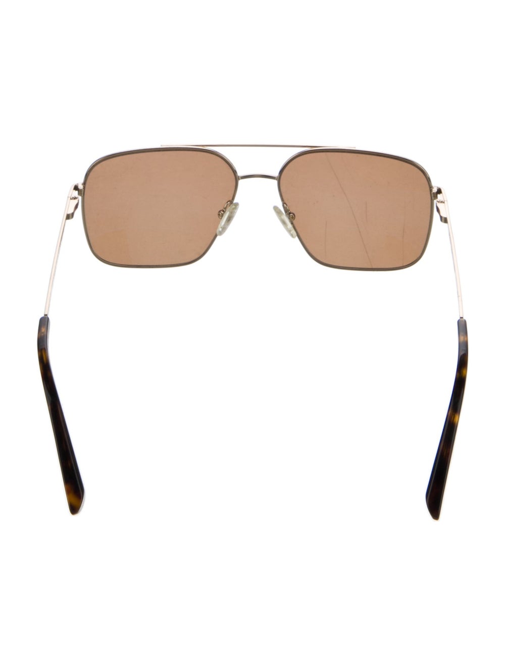 Moscot Aviator Sunglasses Gold Tone Metal Graphic Pri… - Gem