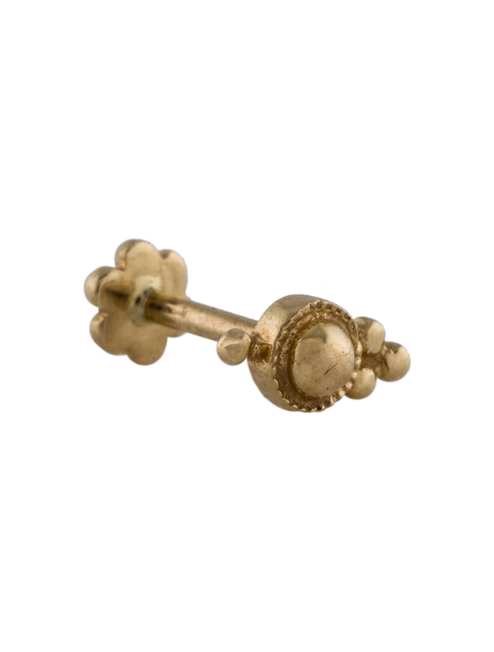 Maria Tash 14K Four Ball Trinity Threaded Nose Stud - MTSHH21935 | The ...
