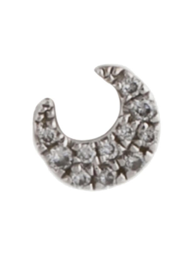 Maria Tash 18K Diamond Arrow Threaded Single Stud Earring - 18K White ...