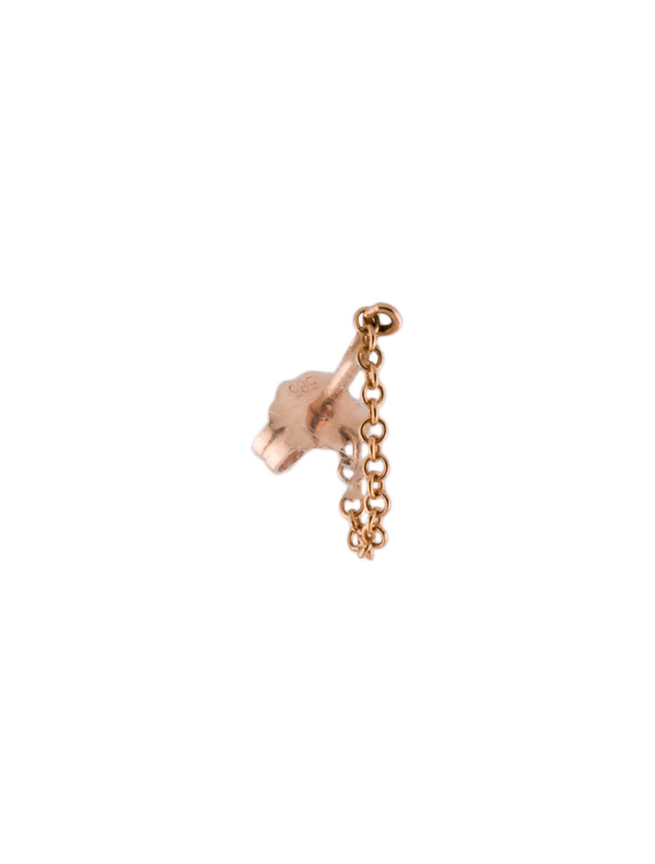 Maria Tash 14K Chain Wrap Stud Earring - 14K Rose Gold Stud, Earrings ...