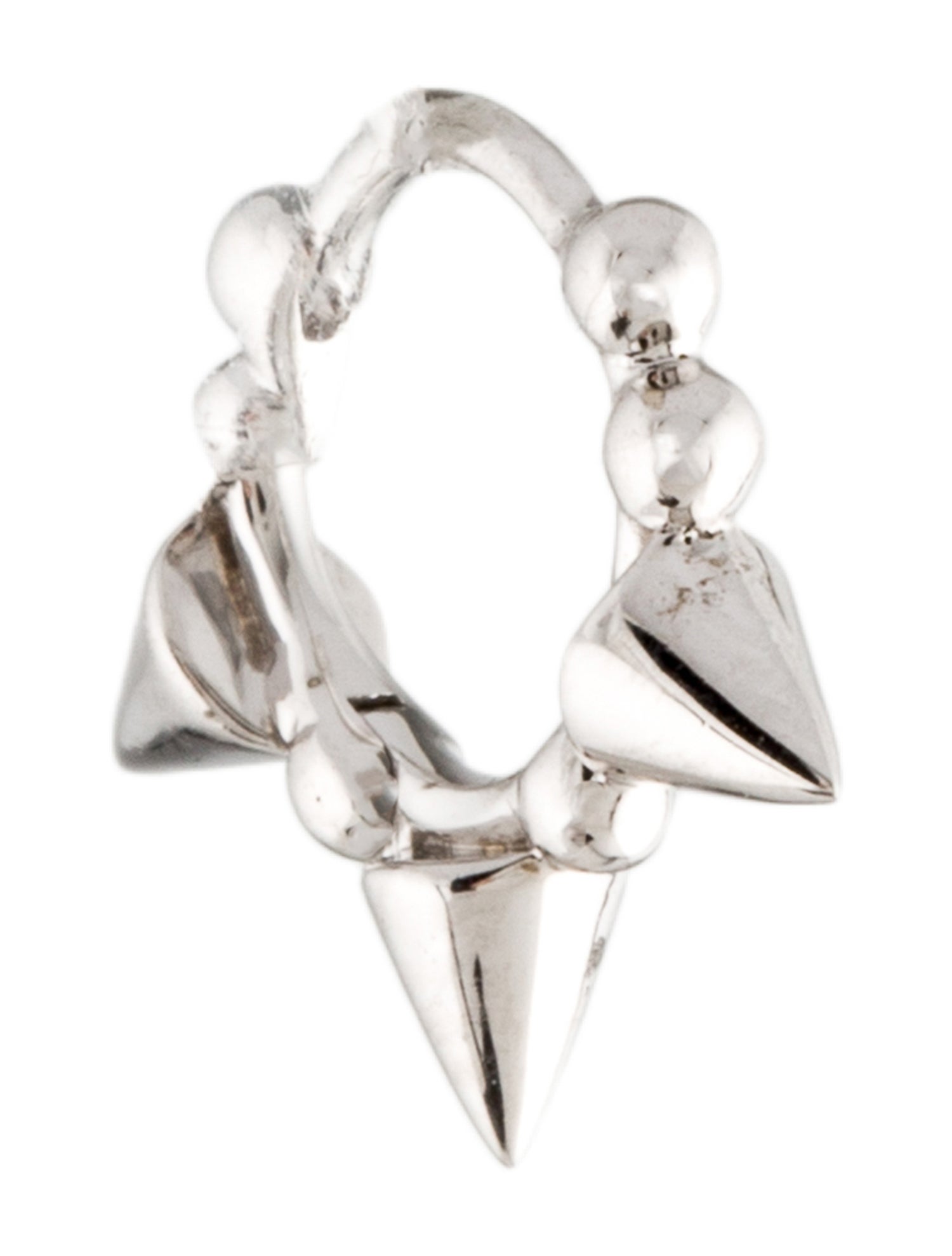 Maria Tash 14K Triple Spike Granulated Single Huggie Earring - 14K ...