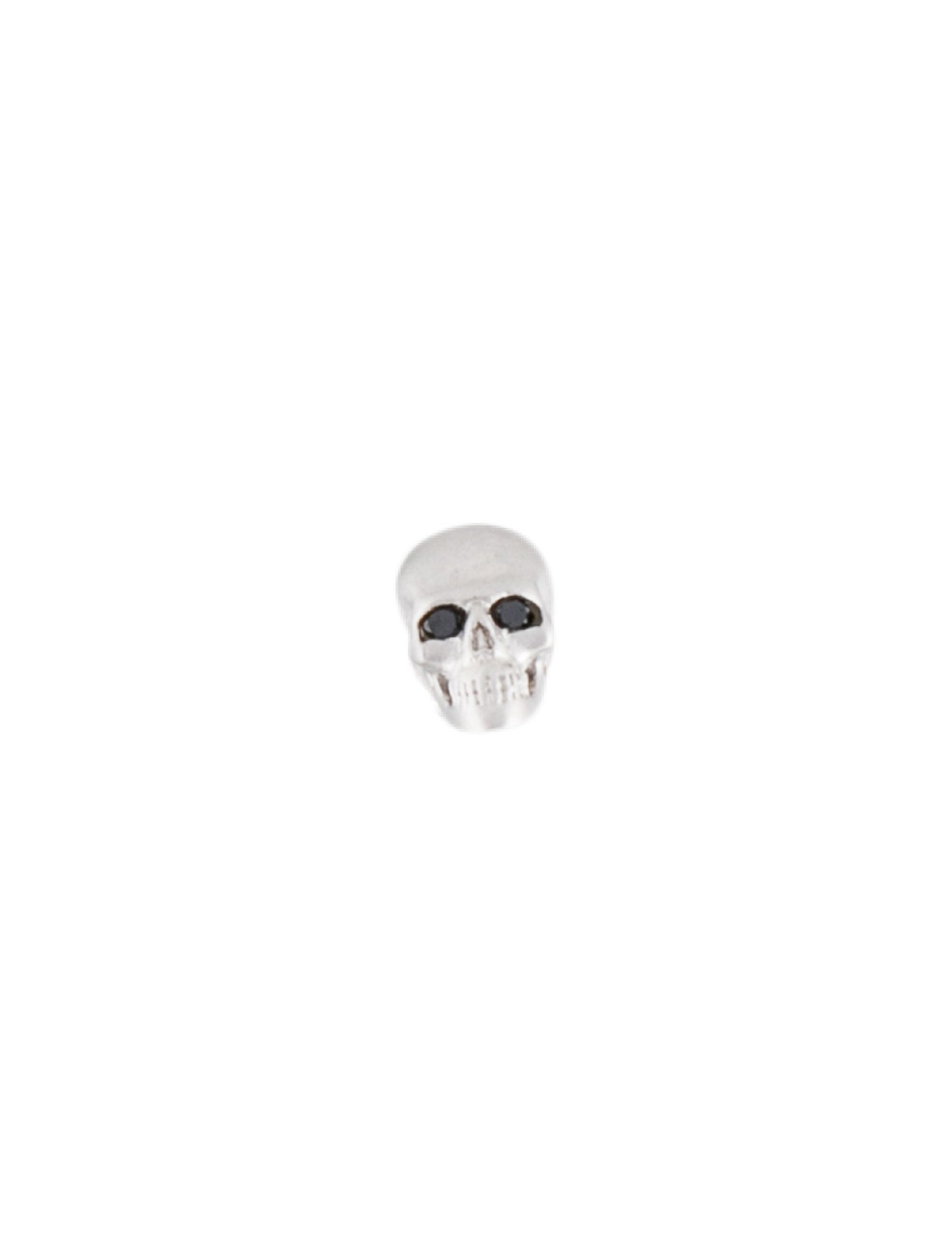 Maria Tash 14K Diamond Skull Single Earring - Rhodium-Plated 14K White ...