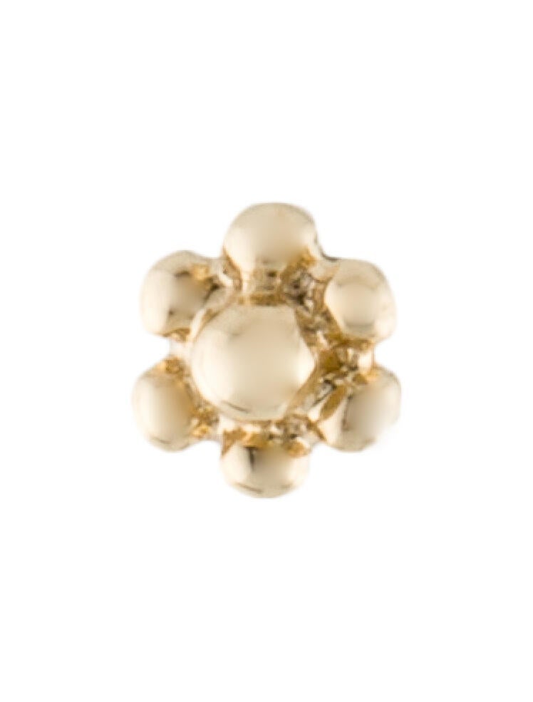 Maria Tash 18K Diamond Engraved Lotus Threaded Stud Earring - Stud ...