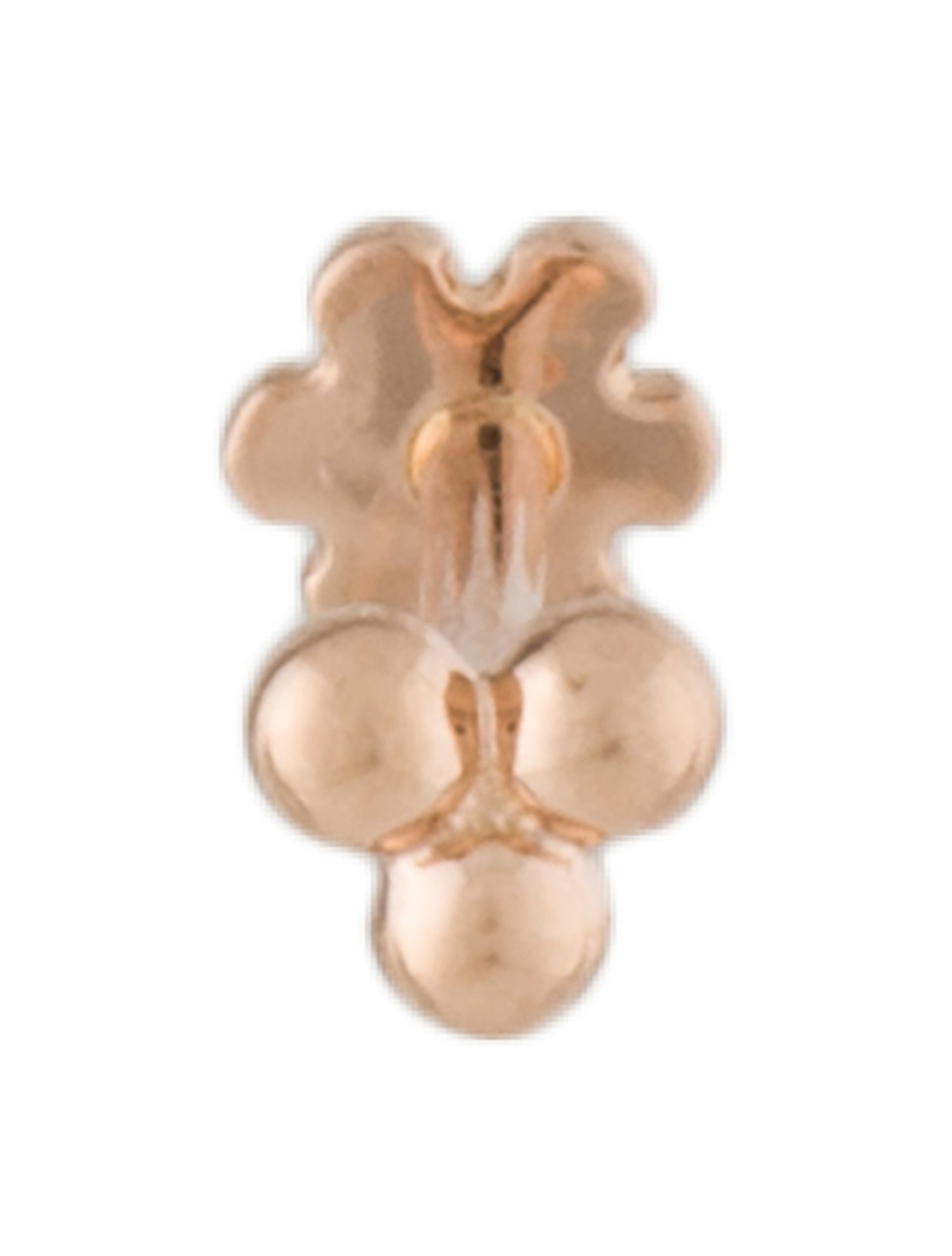 Maria Tash 14K Ball Trinity Threaded Single Stud Earring - 14K Rose ...