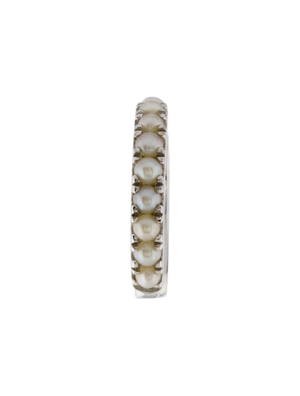 Maria Tash Pearl 8mm Eternity Ear Cuff - 14K White Gold Ear Cuff ...