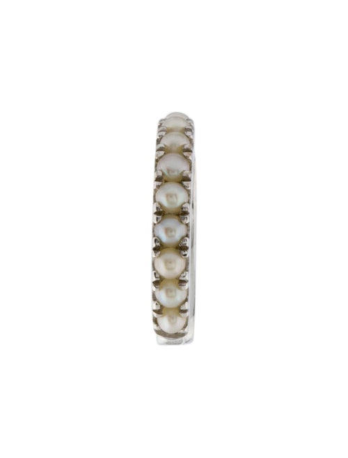 Maria Tash Pearl 8mm Eternity Ear Cuff - 14K White Gold Ear Cuff ...