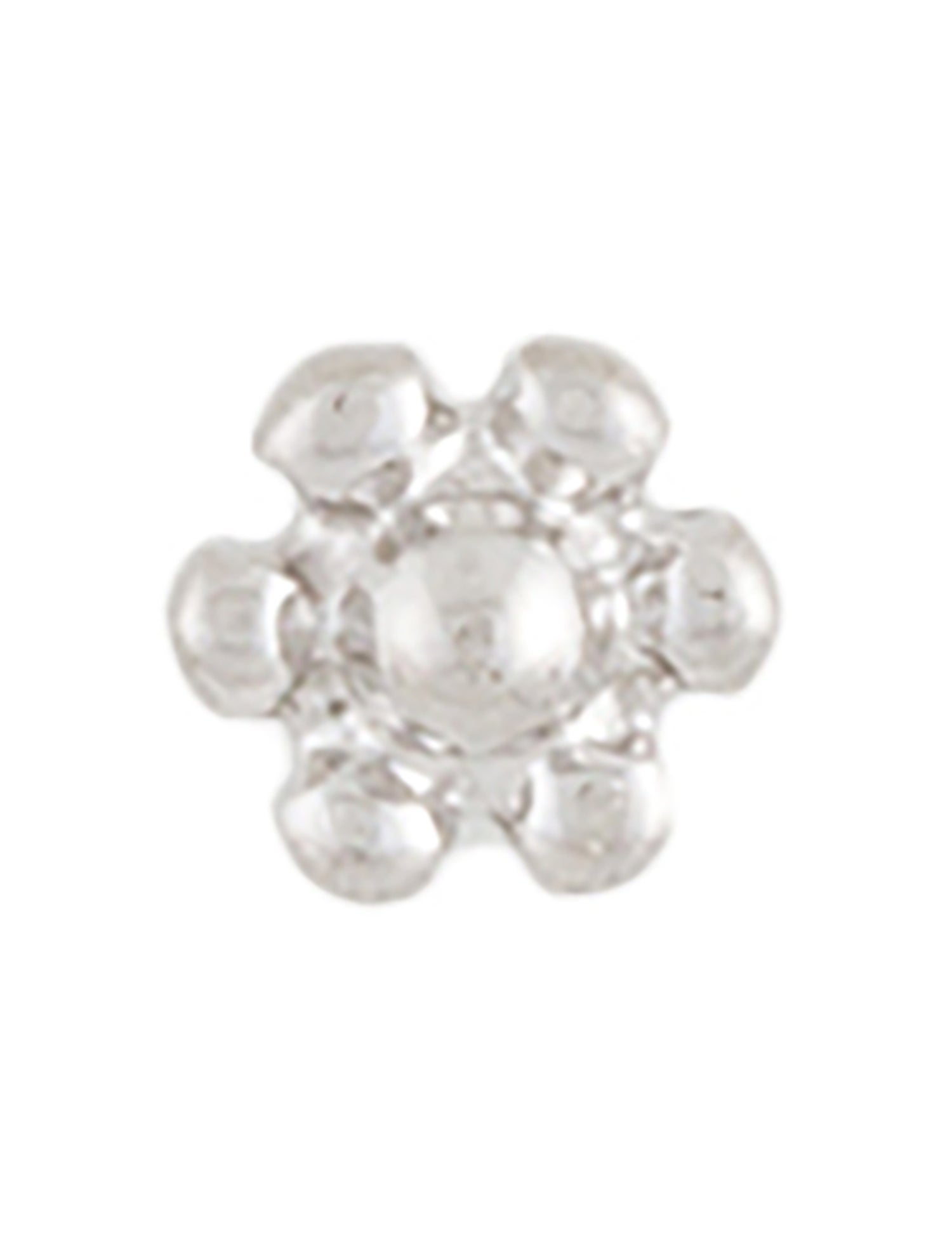 Maria Tash 14K Flower Threaded Single Earring Backing - 14K White Gold ...