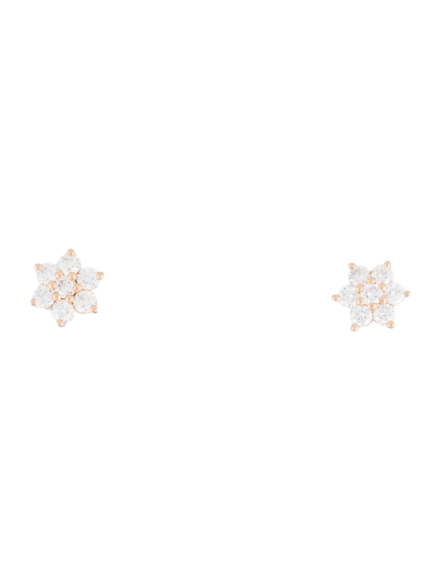 Maria Tash 18K Opal & Diamond Pansy Stud Earrings - 18K Yellow Gold ...