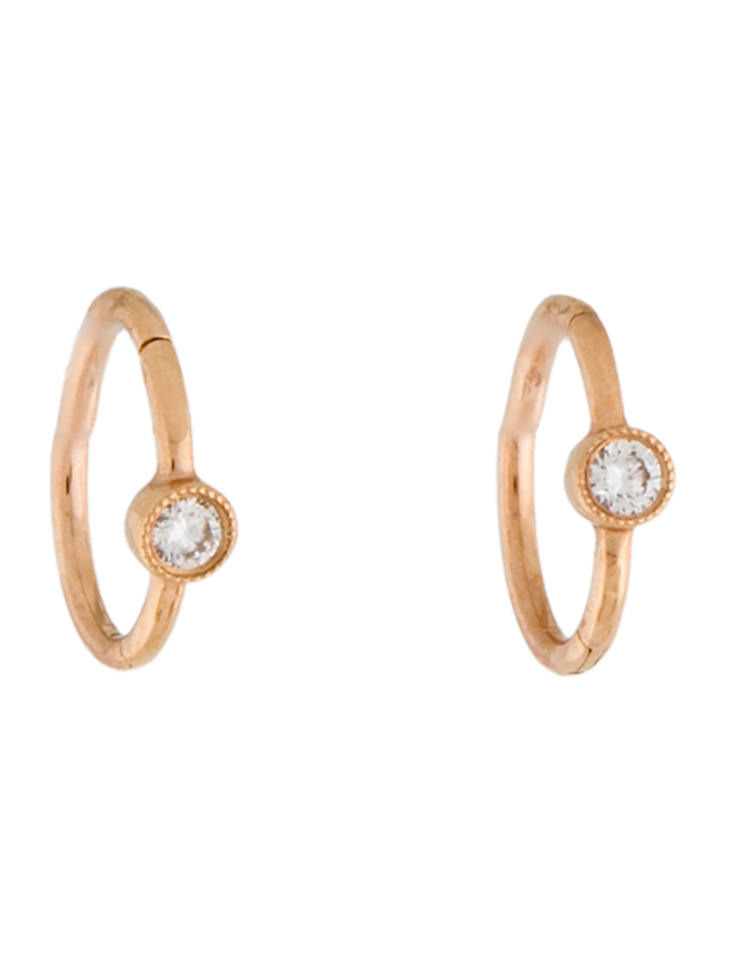 Maria Tash 14K Diamond Huggies - Huggie, Earrings - MTSHH25744 | The ...