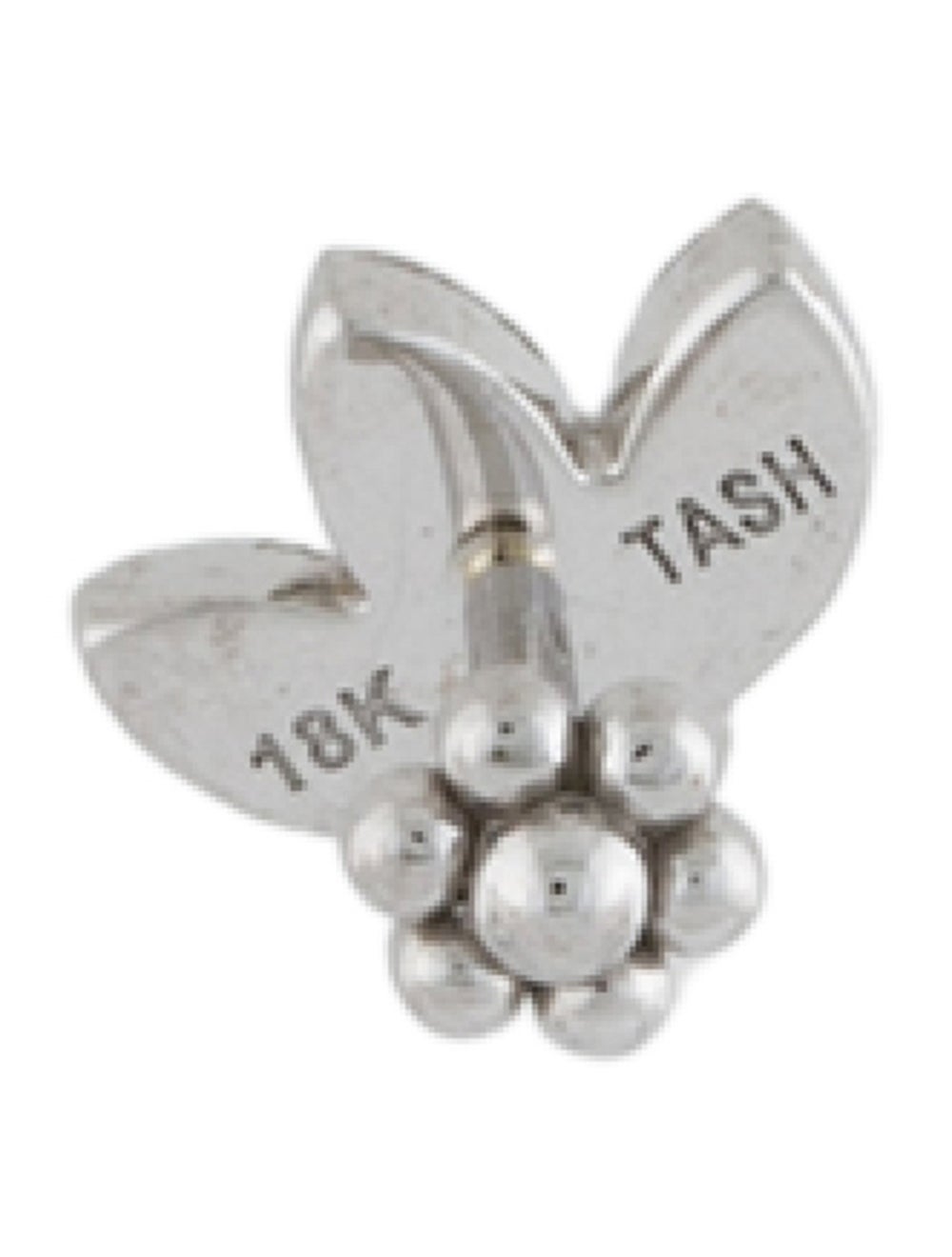 Maria Tash 18K Diamond Invisible Lotus Threaded Stud Earring - Stud, Earrings - MTSHH25785 | The ...