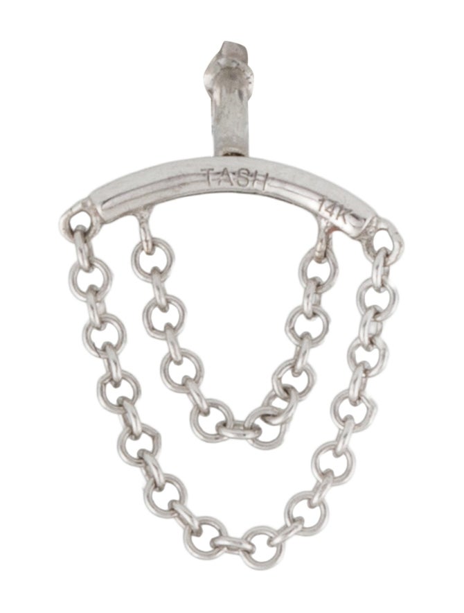 Maria Tash 14K Double Chain Drape Single Stud Earring - Stud, Earrings ...