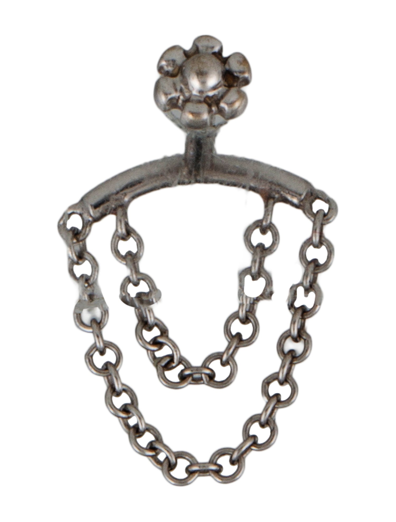 Maria Tash 14K Double Chain Drape Single Stud Earring - Stud, Earrings ...