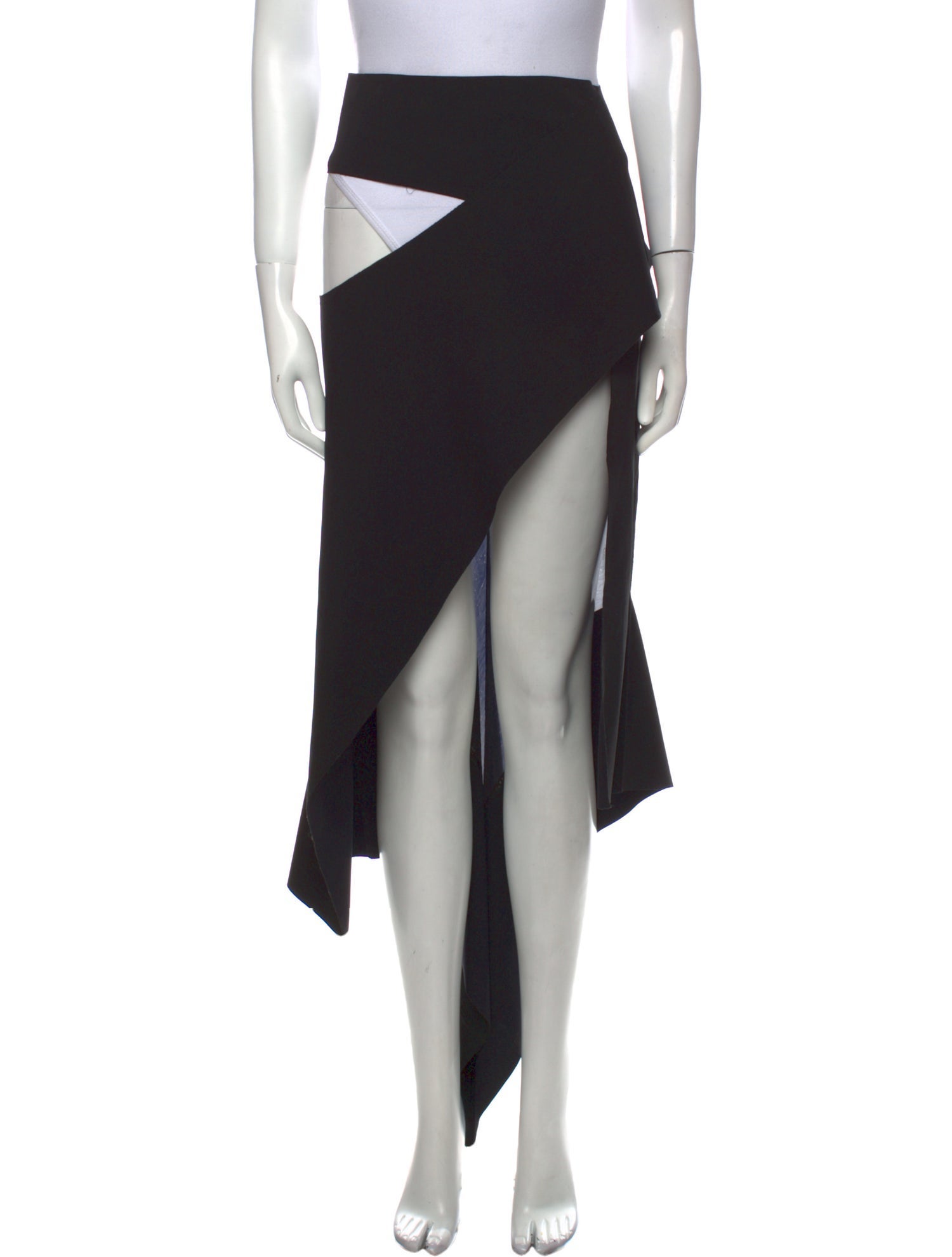 Mugler Colorblock Pattern Long Skirt - Black Skirts, Clothing ...