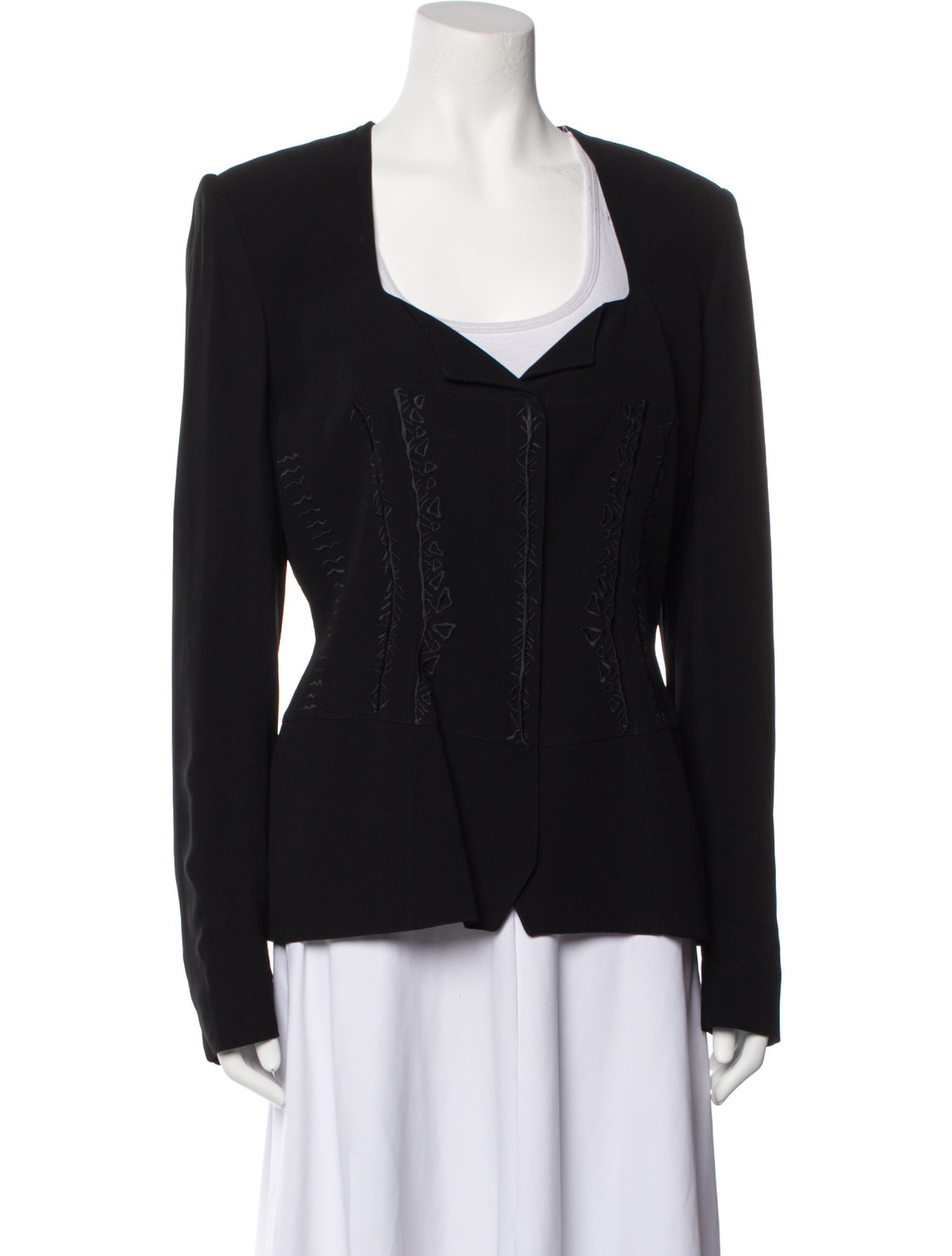 Mugler Vintage 1990's Evening Jacket - Black Jackets, Clothing ...