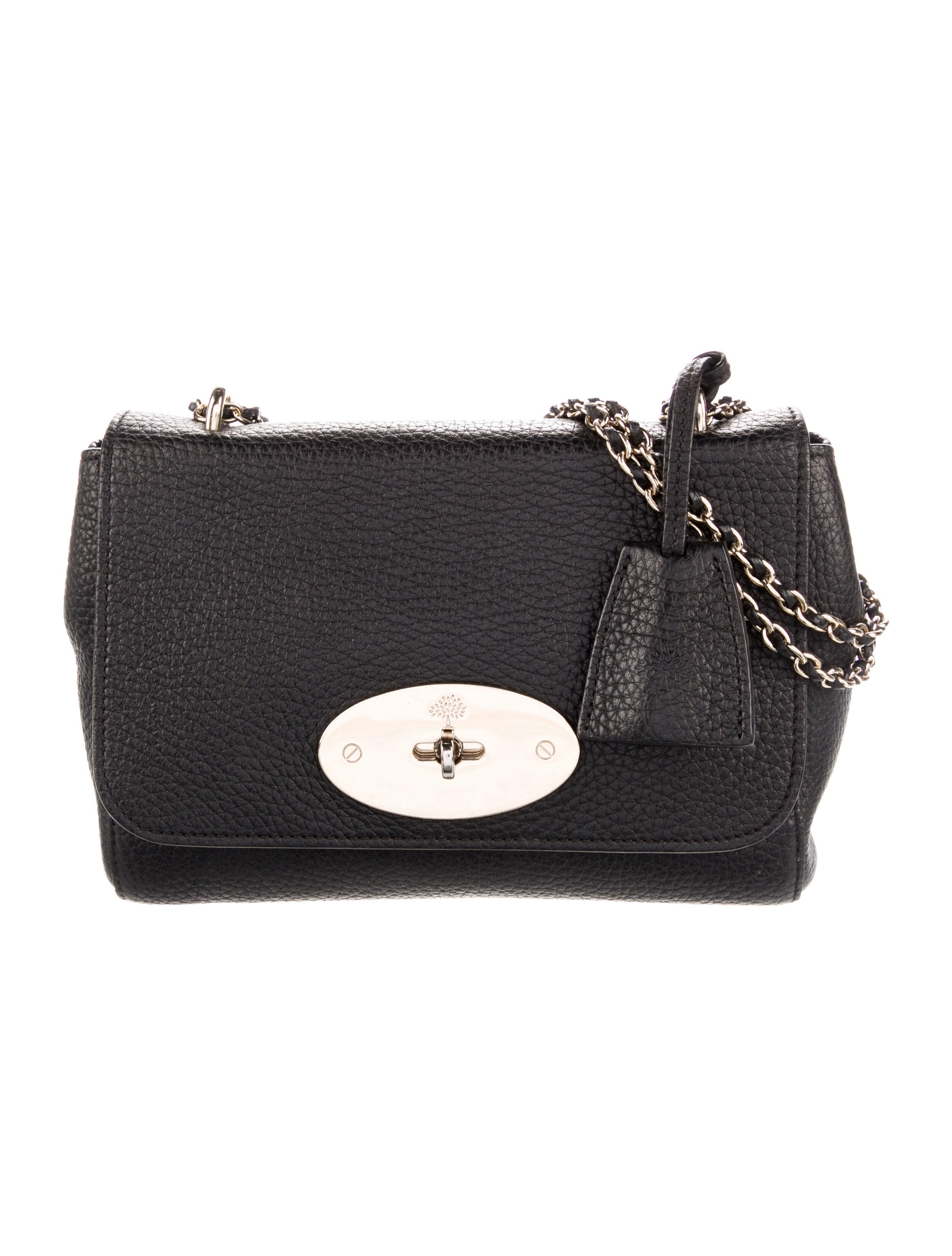 Mulberry Leather Chain-Link Shoulder Bag - Black Shoulder Bags ...