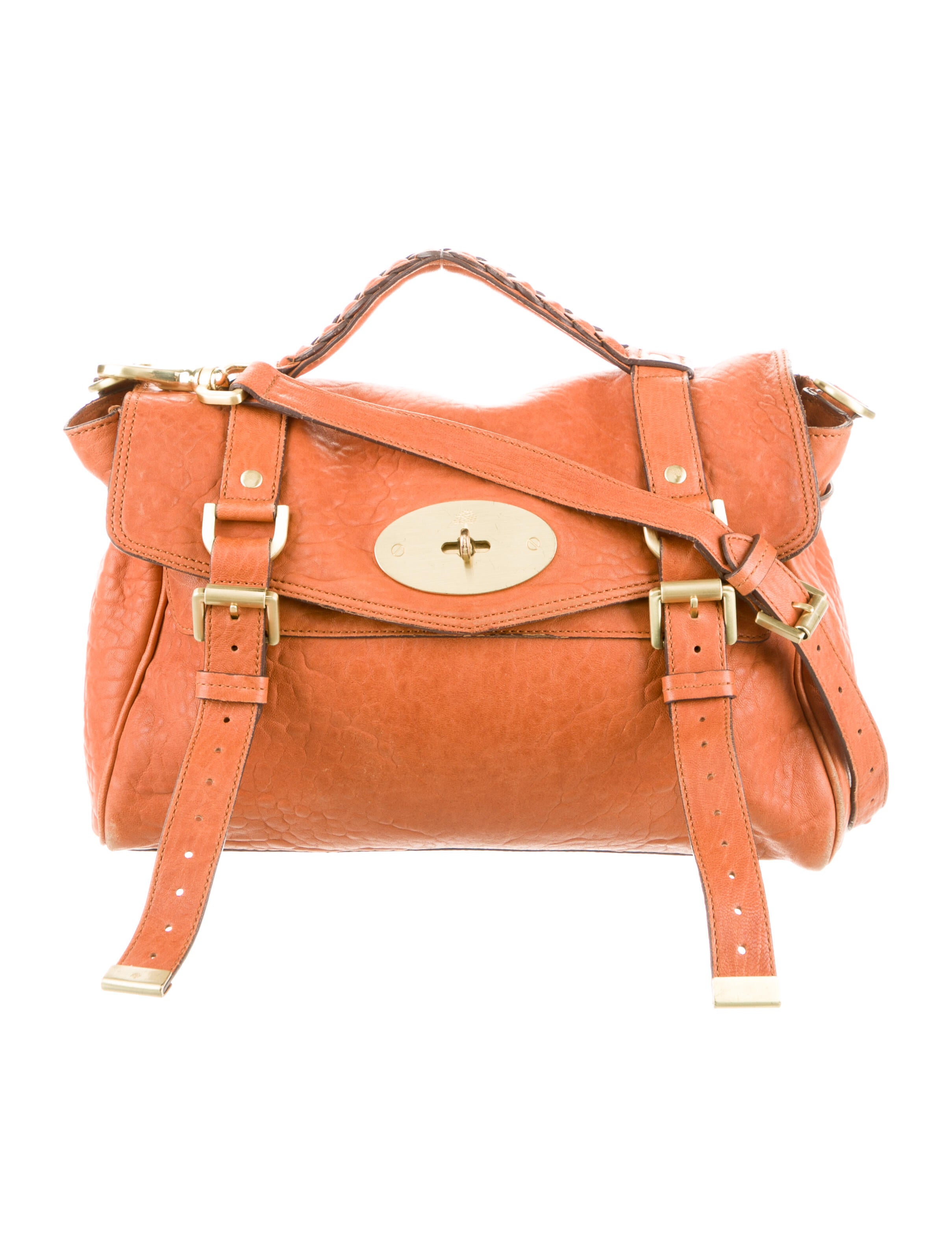 Mulberry Leather Handle Bag - Brown Handle Bags, Handbags - MUL35078 ...