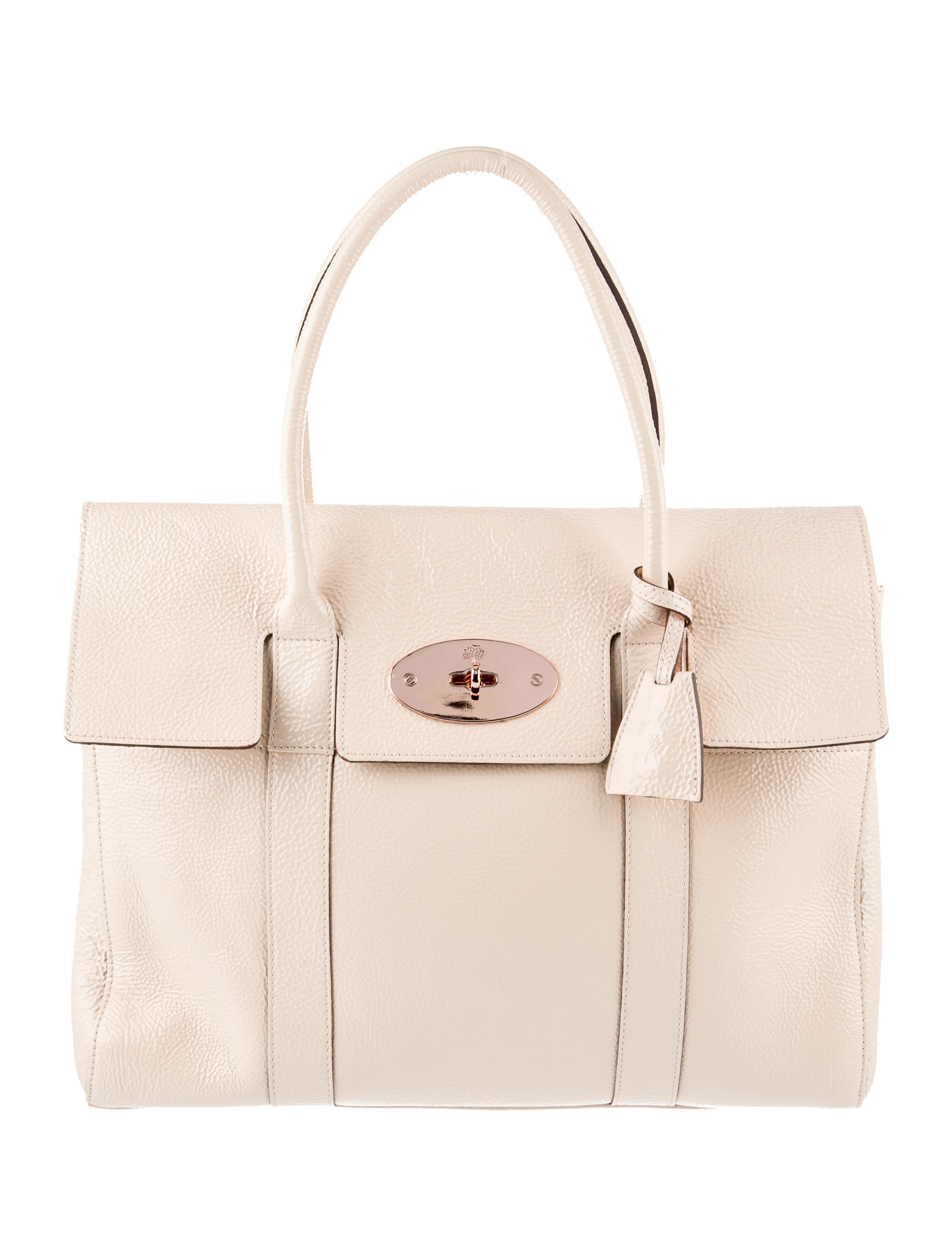 Mulberry Patent Leather Handle Bag - Neutrals Handle Bags, Handbags ...