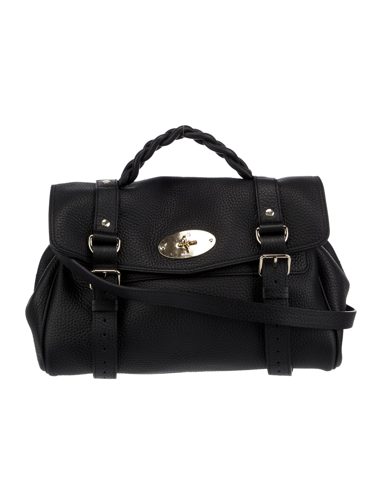 Polène Leather Woven Handle Bag - Black Handle Bags, Handbags ...