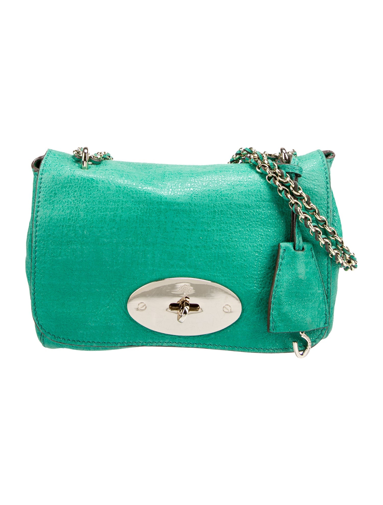 Mulberry Chain-Link Leather Shoulder Bag - Green Shoulder Bags ...