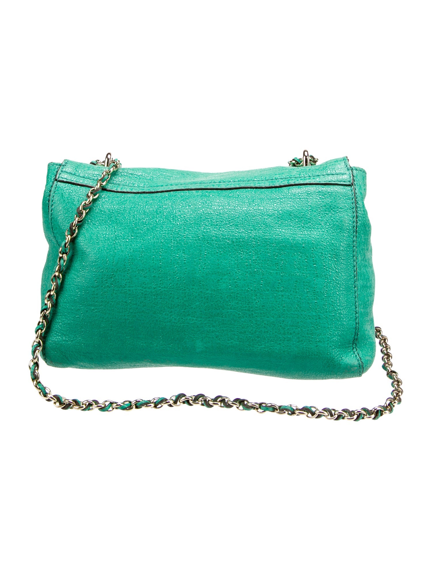 Mulberry Chain-Link Leather Shoulder Bag - Green Shoulder Bags ...