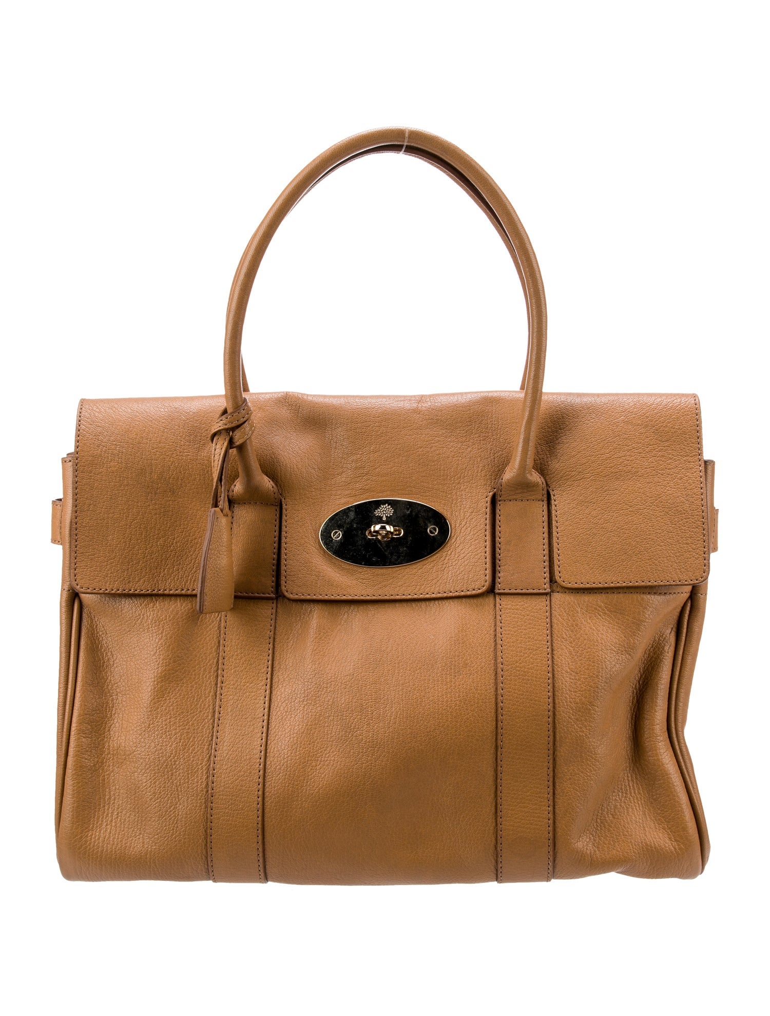 Mulberry Leather Handle Bag - Brown Handle Bags, Handbags - MUL38464 ...