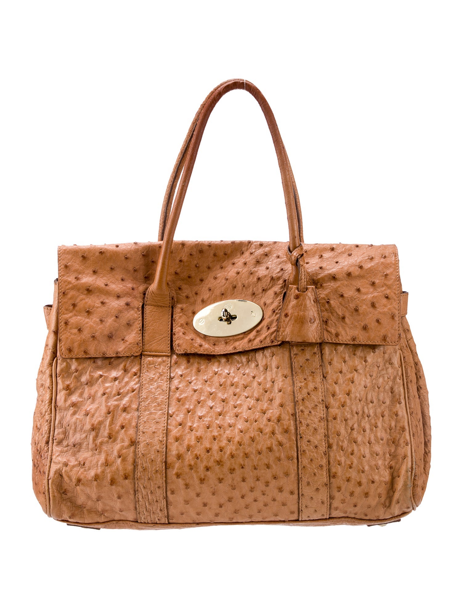 Mulberry Ostrich Handle Bag - Brown Handle Bags, Handbags - MUL38678 | The RealReal